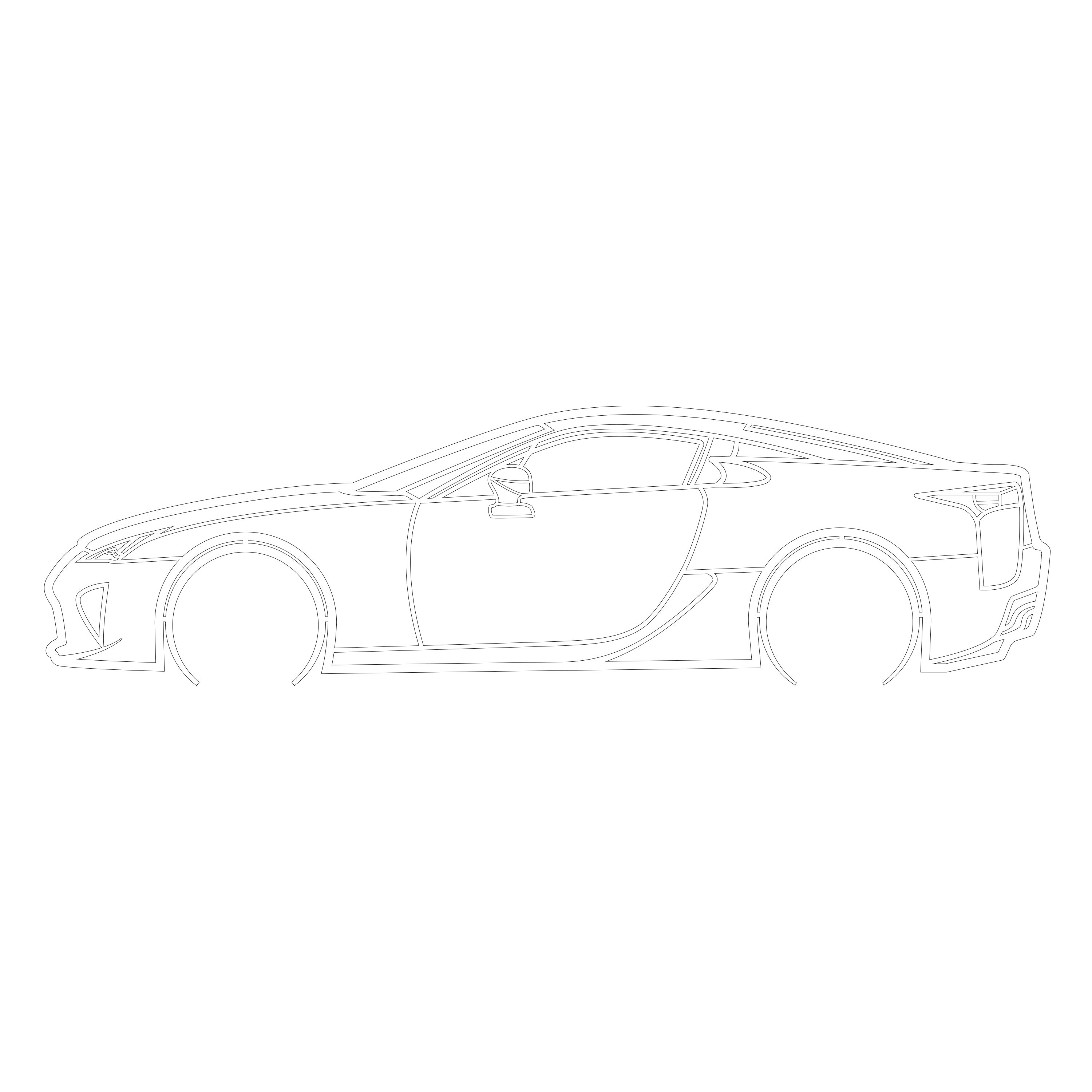 Car Dxf File, Dxf-ai-pdf, Car Vector Art, Car Laser Cut, Downloadable ...