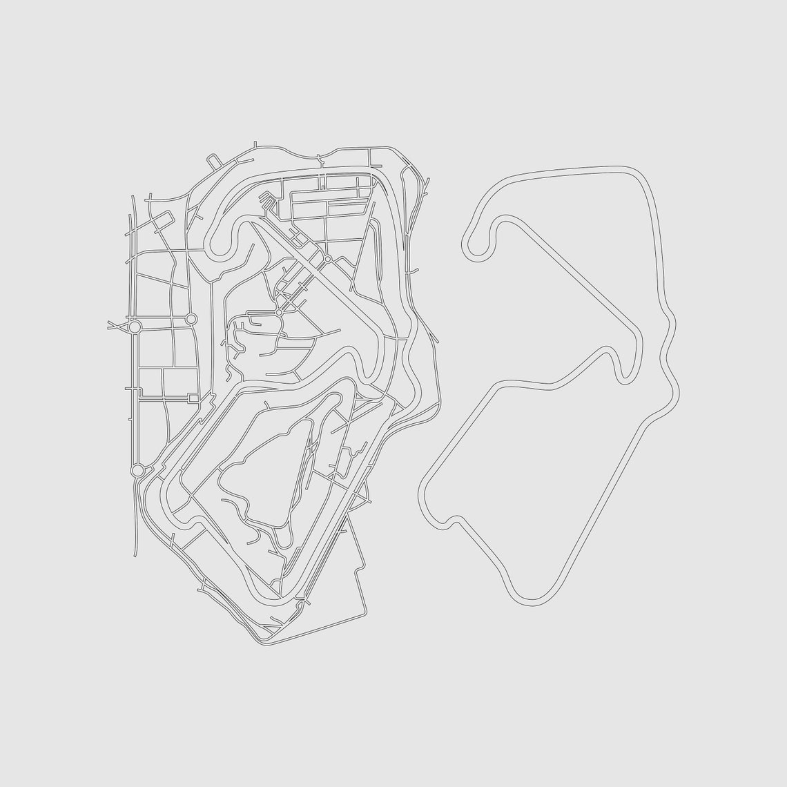 Circuito de Silverstone, Dwg-Svg-Dxf-Ai-Pdf, Arte descargable, Mapa Dwg ...