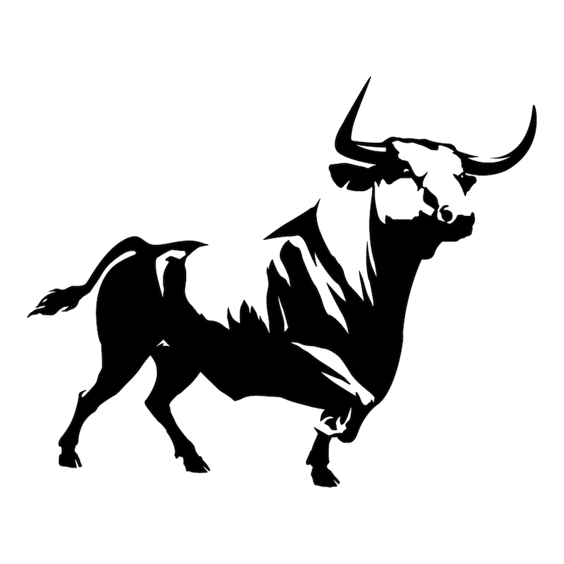 Bull Dxf File, Dxf-ai-pdf, Bull Vector Art, Bull Laser Cut ...