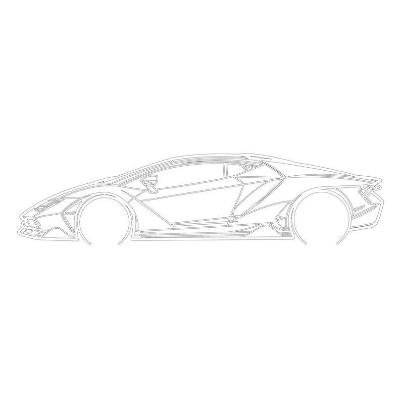 Car Dxf File, Dxf-dwg-ai-pdf, Supercar Dxf, Car Laser Cut, Car Dwg File ...