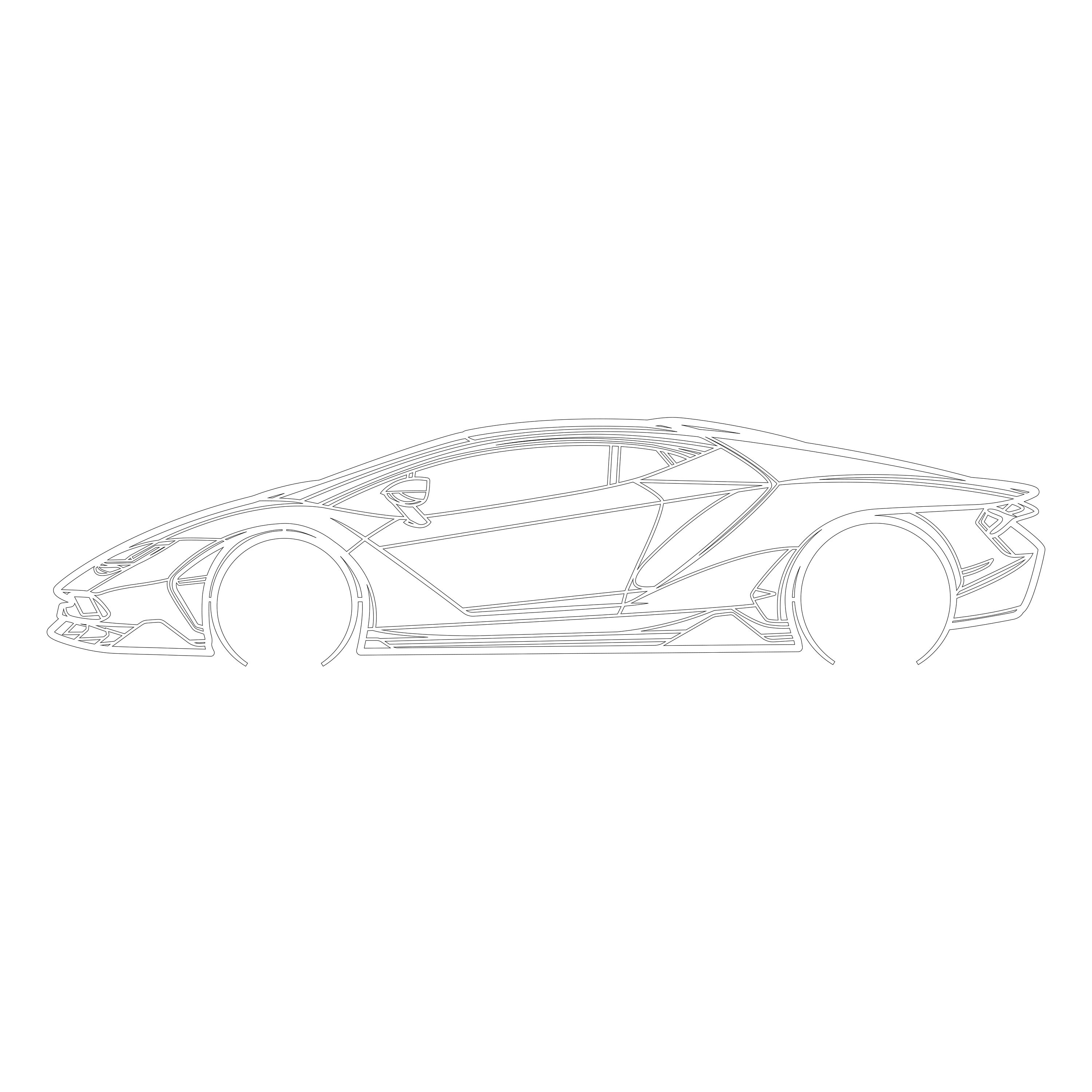 Car Dxf File, Dxf-dwg-ai-pdf, Supercar Dxf, Car Laser Cut, Car Dwg File ...