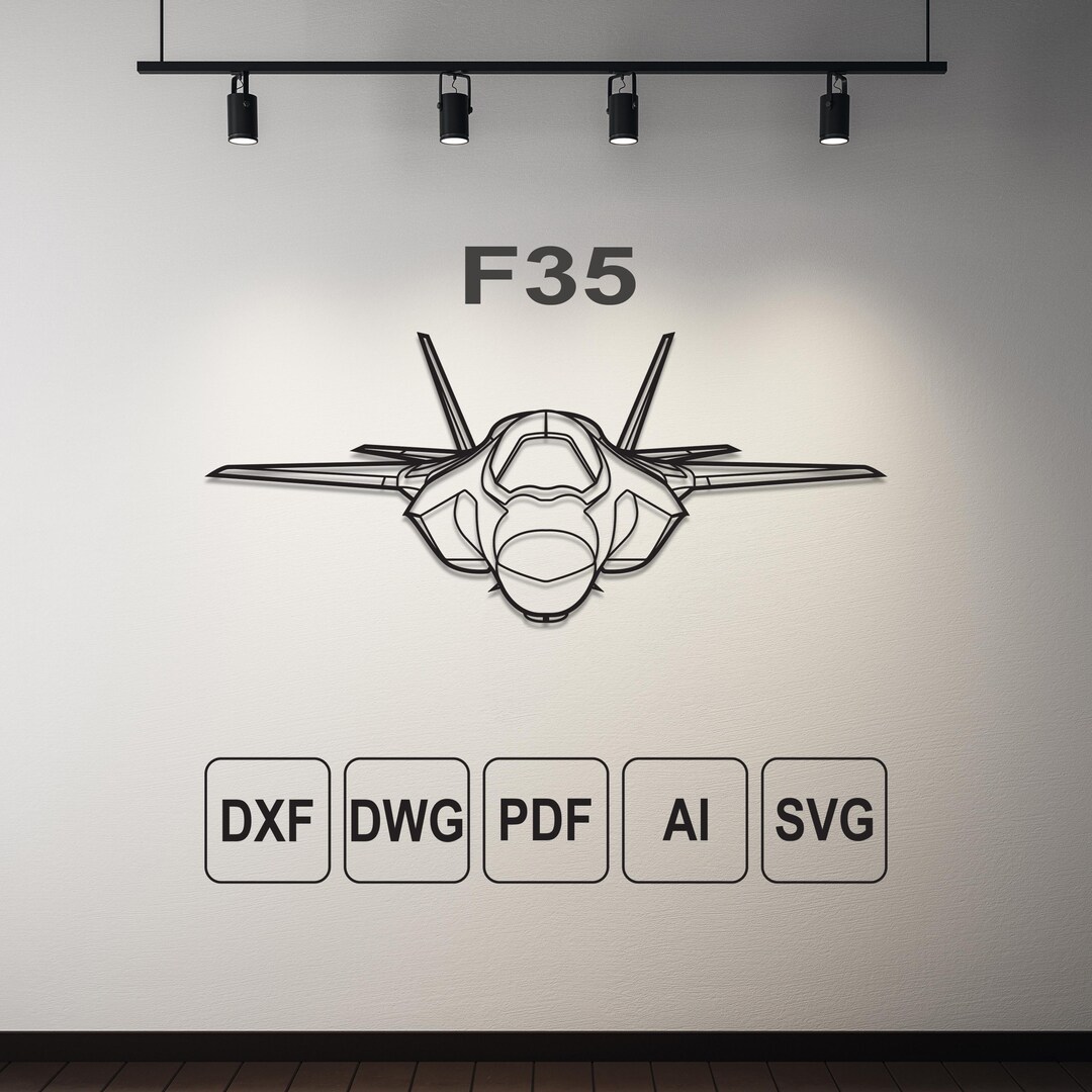 Plane Dxf File, Dxf-dwg-ai-pdf-svg, Plane Vector, Laser Cut ...