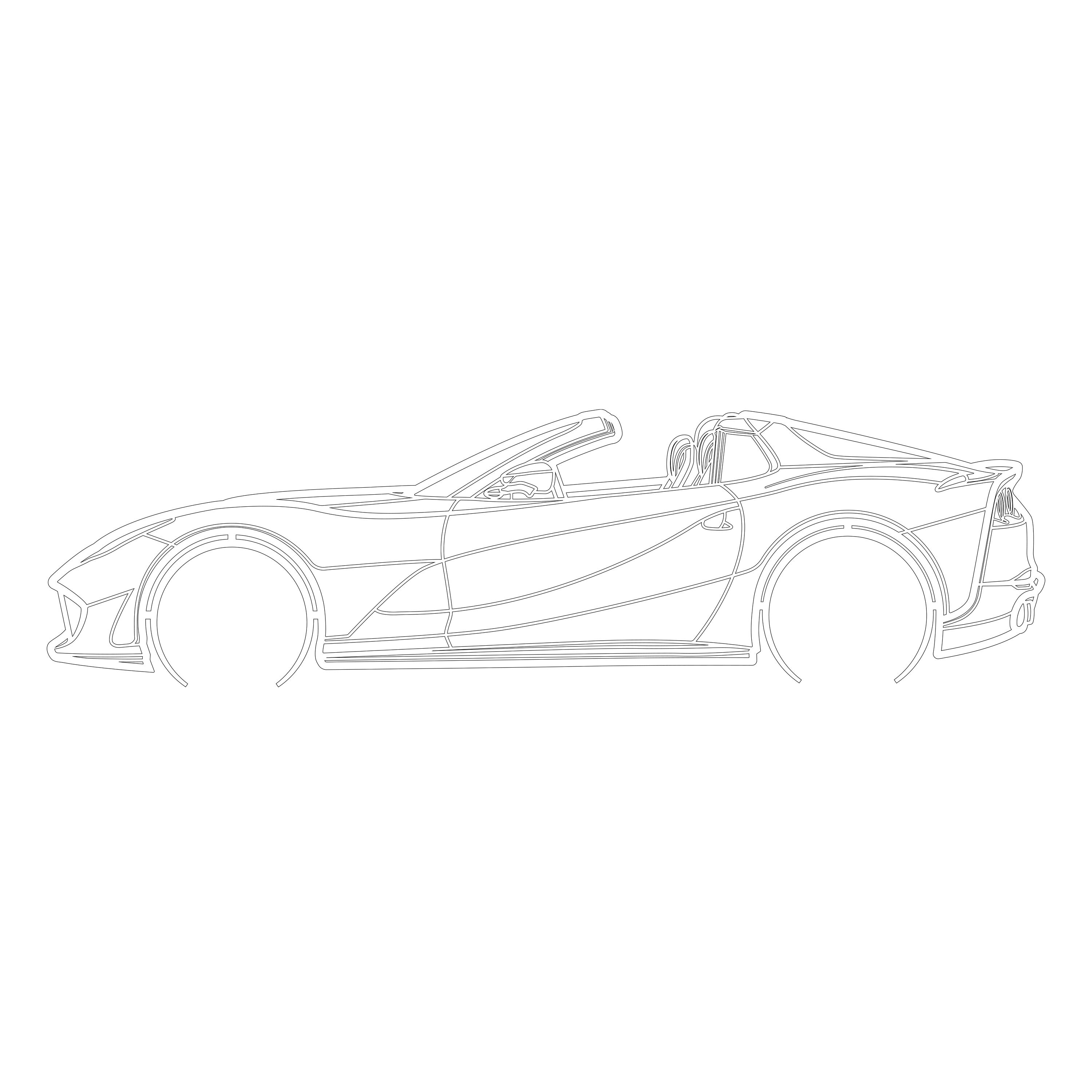Car Dxf File, Dxf-dwg-ai-pdf, Supercar Dxf, Car Laser Cut, Car Dwg File ...