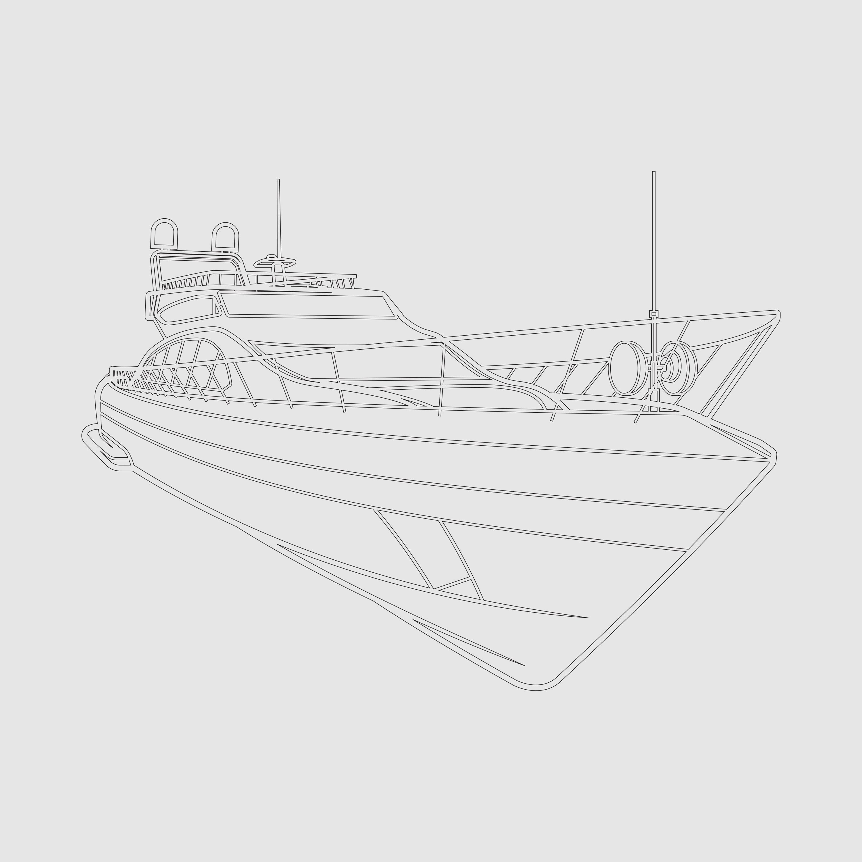 Yacht Dxf File, Dxf-ai-pdf, Vector Art, Laser Cut, Downloadable Art ...