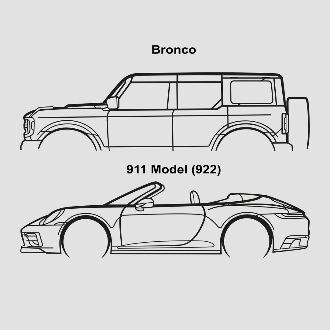 Car Dxf File, Dxf-ai-pdf, Car Vector Art, Car Laser Cut, Downloadable ...