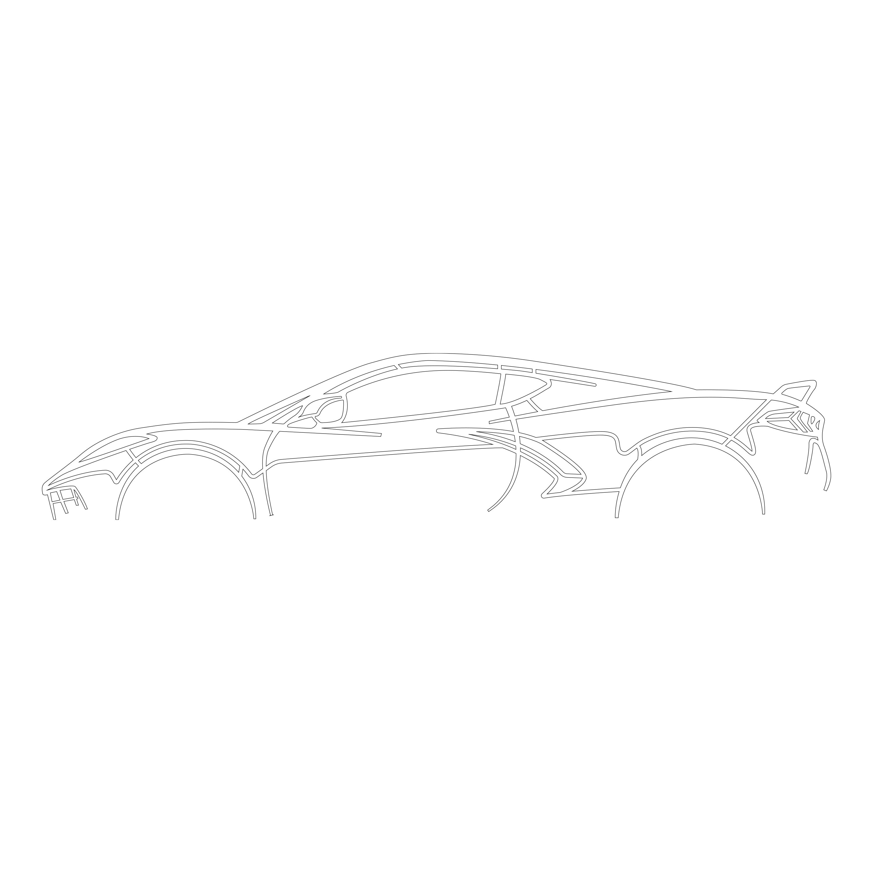 Car Dxf File, Dxf-ai-pdf, Car Vector Art, Car Laser Cut, Downloadable ...