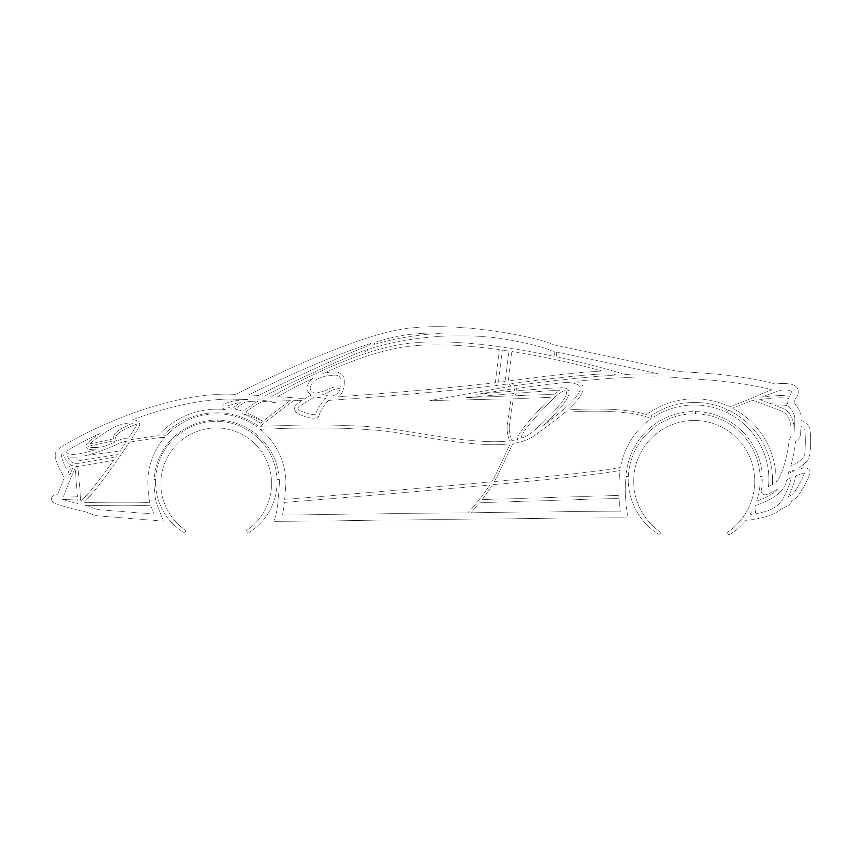 Car Dxf File, Dxf-ai-pdf, Supercar Dxf, Car Laser Cut, Downloadable Art ...