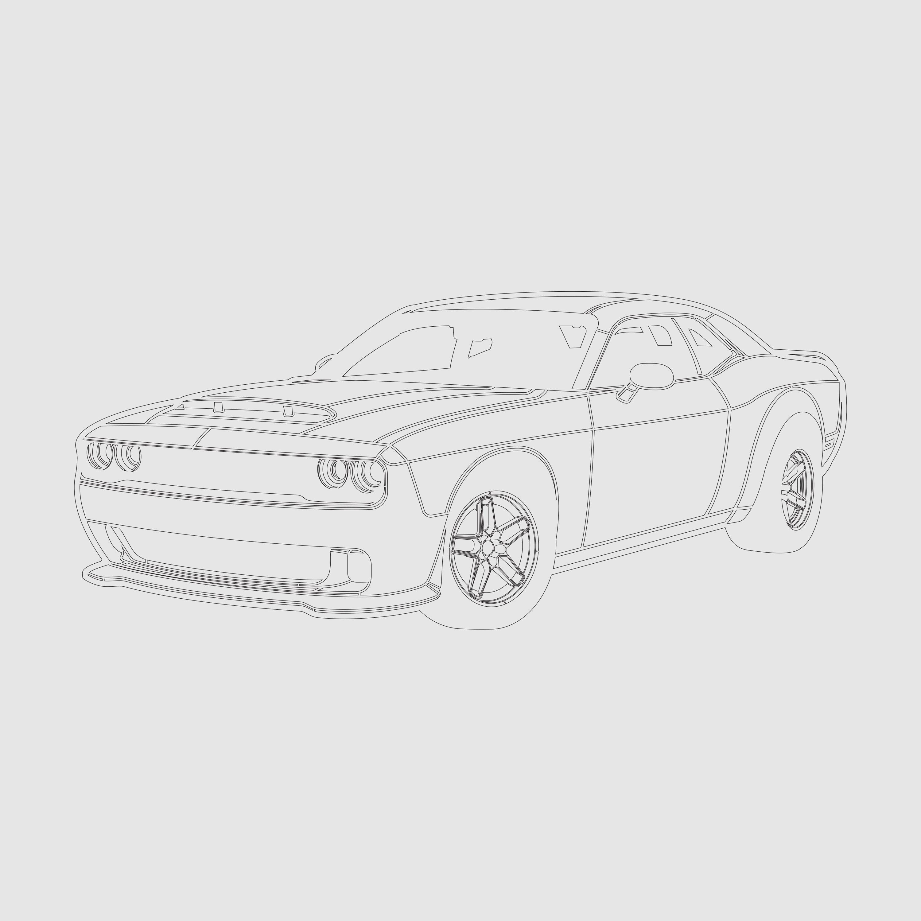 Car Dxf File, Dxf-ai-pdf, Car Vector Art, Car Laser Cut, Downloadable ...