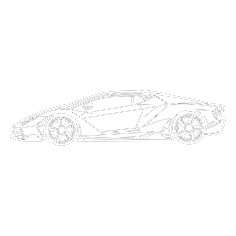 Car Dxf File, Dxf-dwg-ai-pdf, Supercar Dxf, Car Laser Cut, Car Dwg File ...