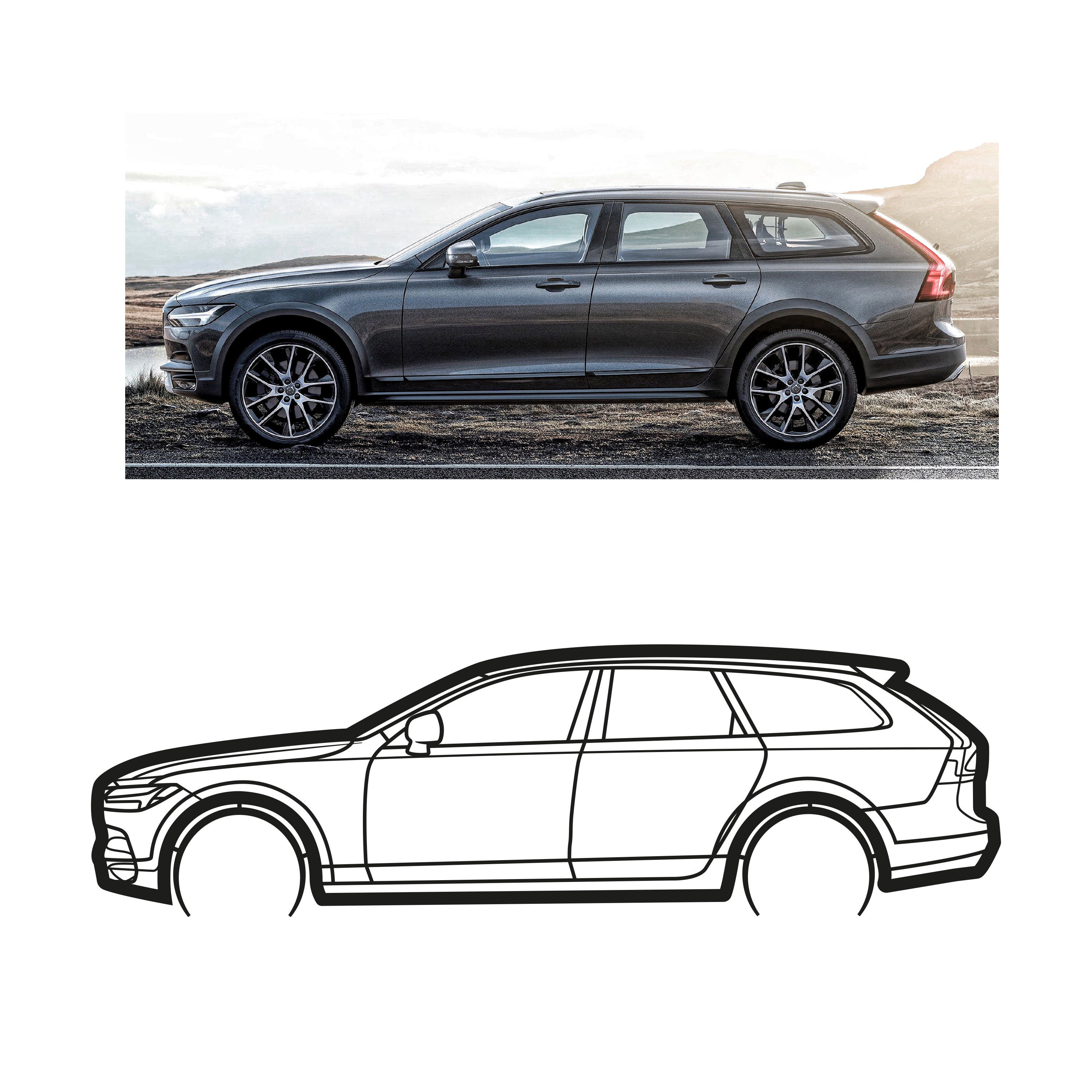 Personalised Car Dxf File, Dxf-ai-pdf, Car Vector Art, Car Laser Cut ...
