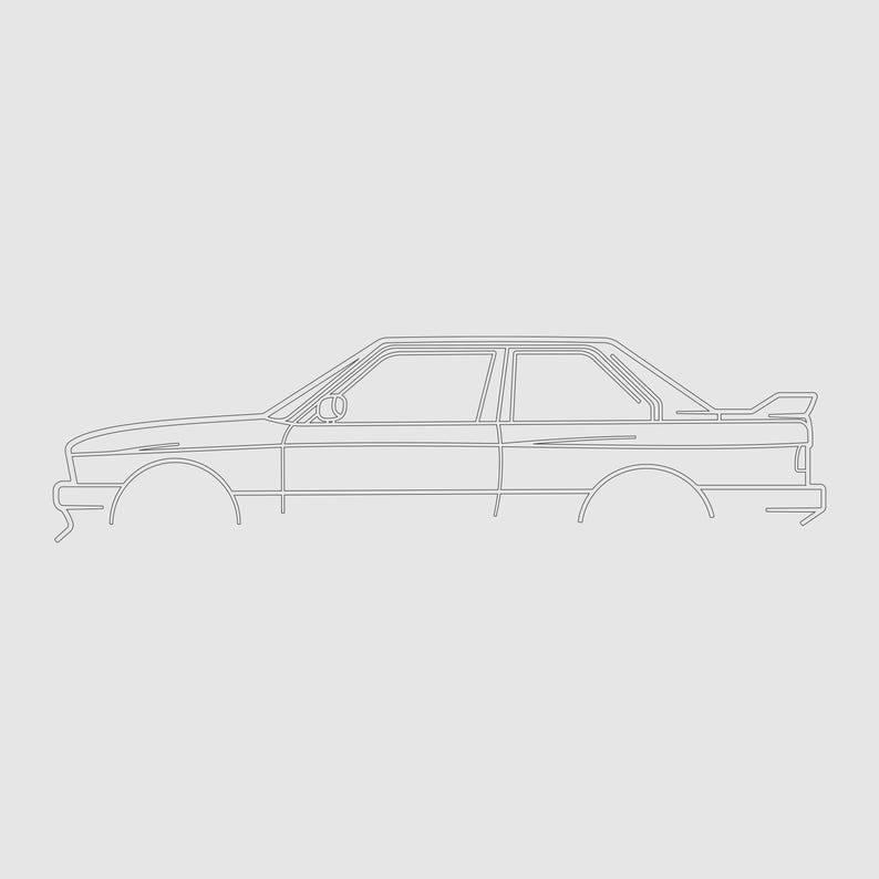Car Dxf File, Dxf-ai-pdf, Car Vector Art, Car Laser Cut, Downloadable ...