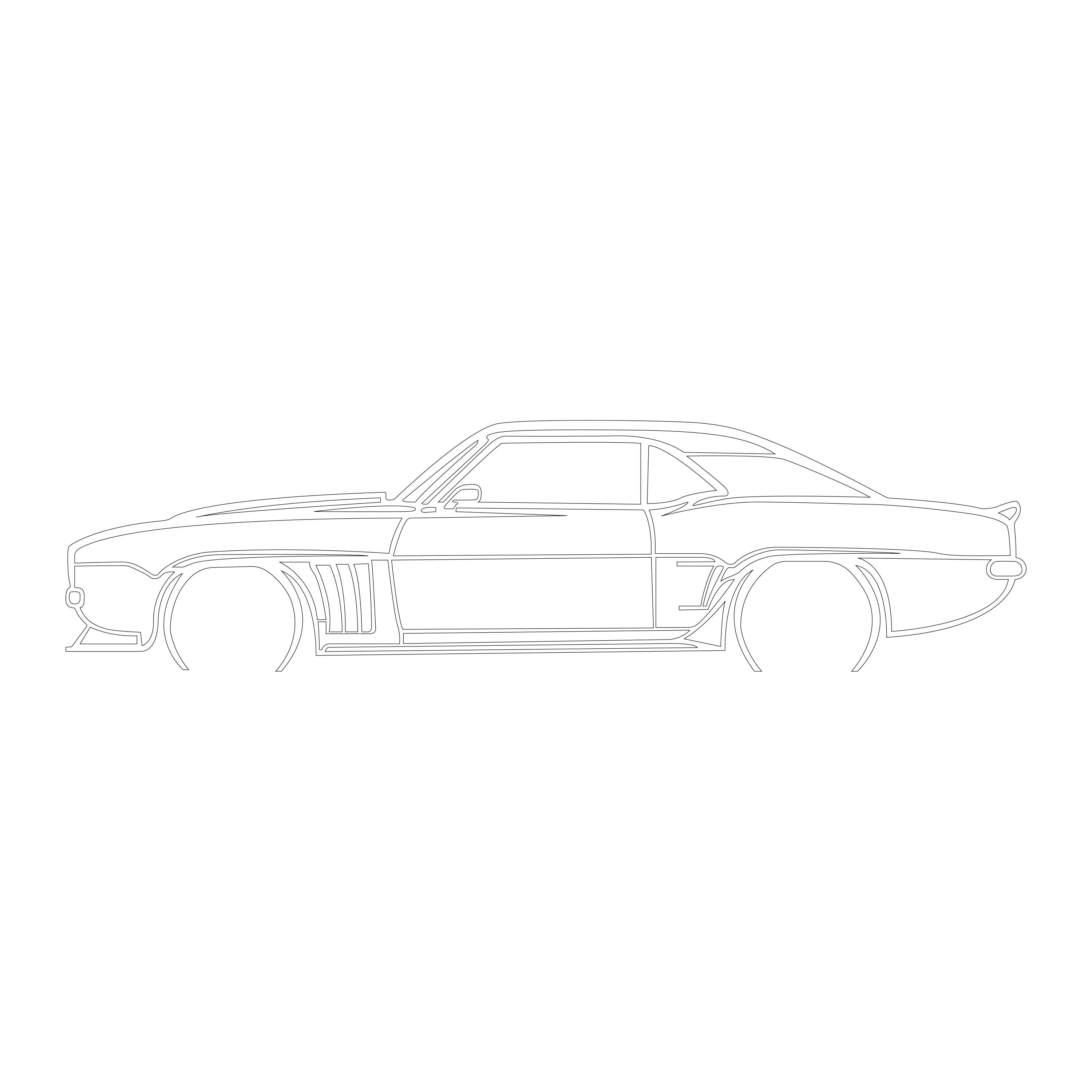 Car Dxf File, Dxf-ai-pdf, Car Vector Art, Car Laser Cut, Downloadable ...