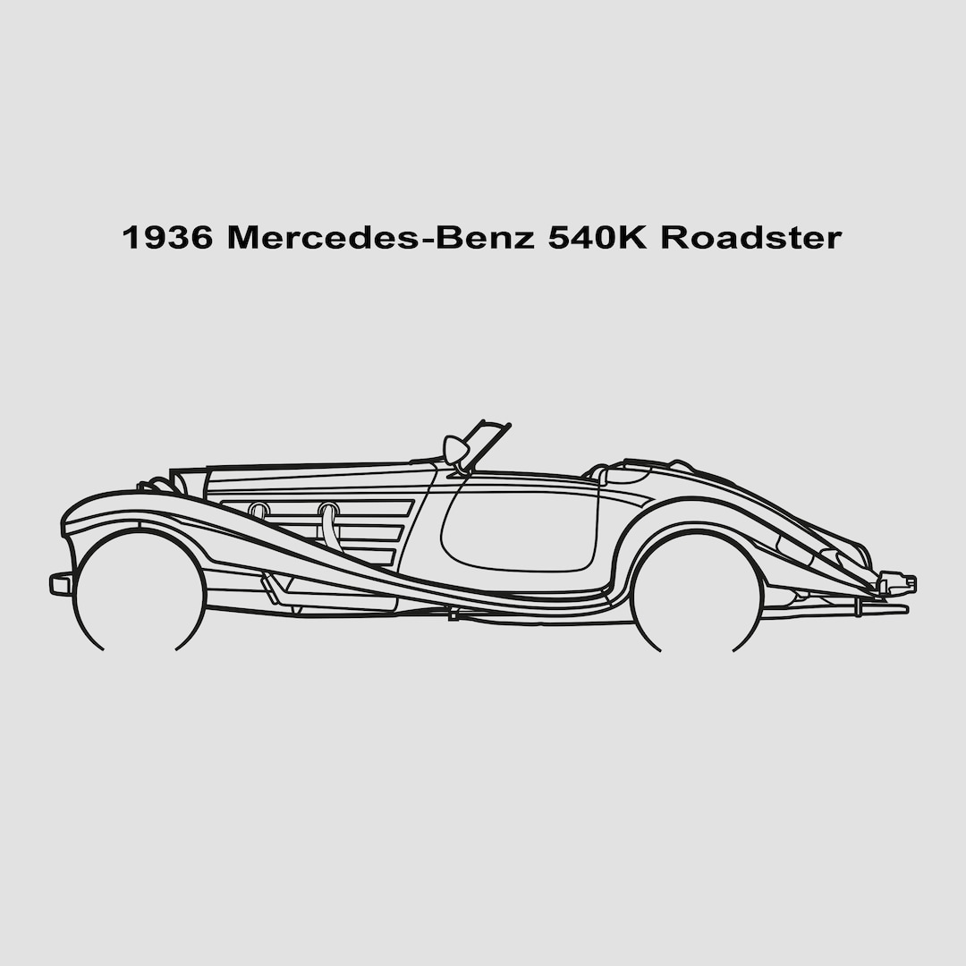 Car Dxf File, Dxf-ai-pdf, Classic Car Dxf, Car Laser Cut, Downloadable ...