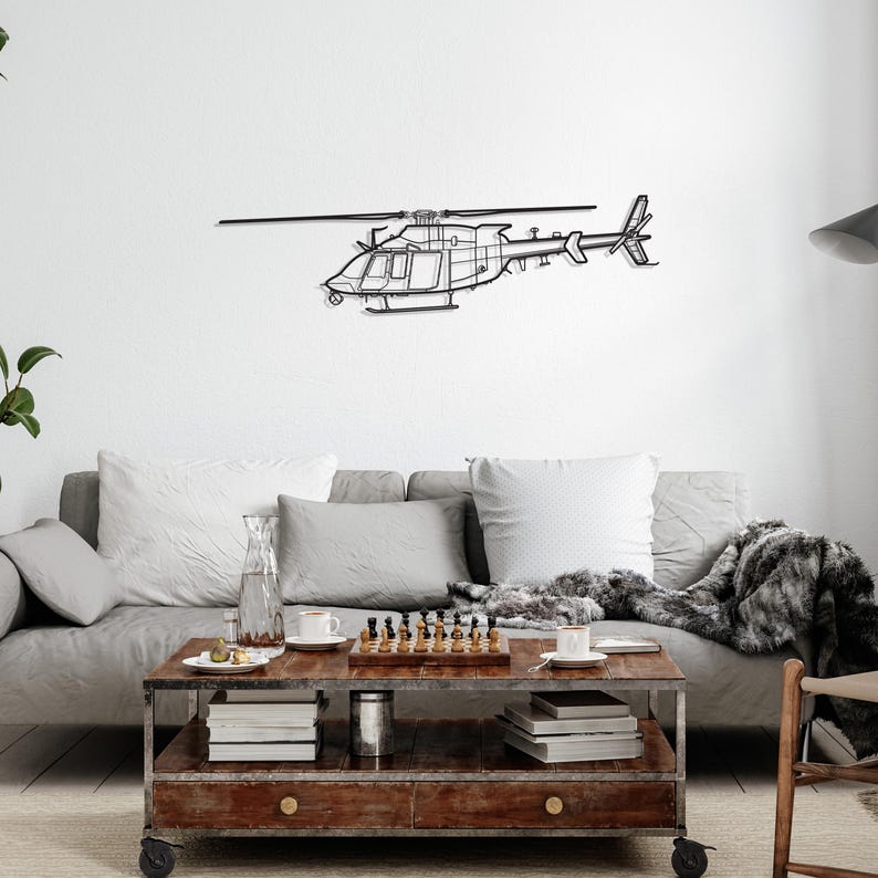 Helicopter Dxf File, Dxf-dwg-ai-pdf-svg, Chopper Vector, Laser Cut ...