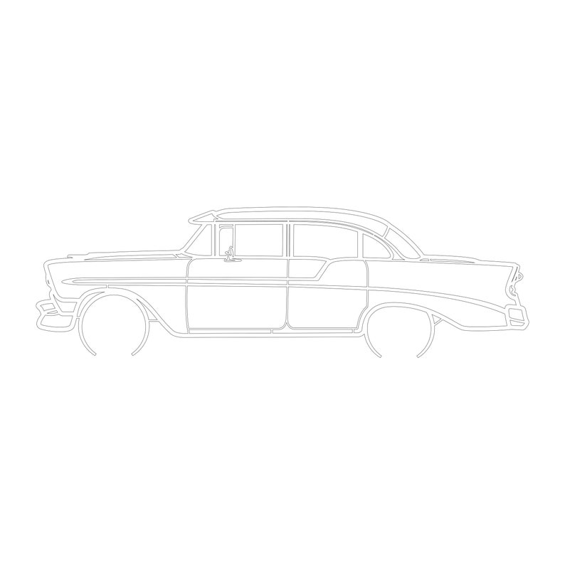Car Dxf File, Dxf-ai-pdf, Classic Car Dxf, Car Laser Cut, Downloadable ...