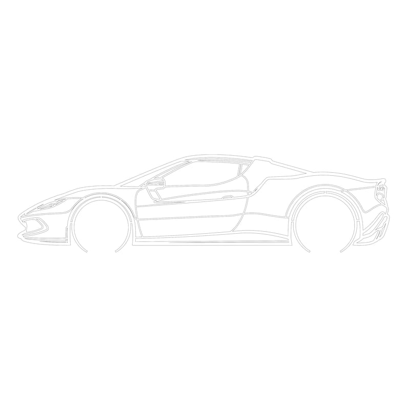 Car Dxf File, Dxf-dwg-ai-pdf, Supercar Dxf, Car Laser Cut, Car Dwg File ...