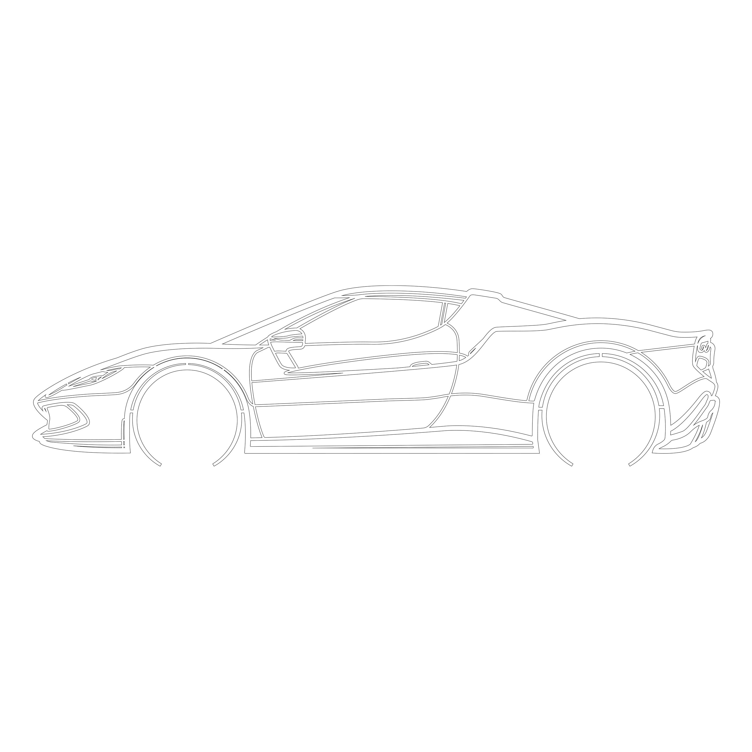 Car Dxf File, Dxf-dwg-ai-pdf, Supercar Dxf, Car Laser Cut, Car Dwg File ...