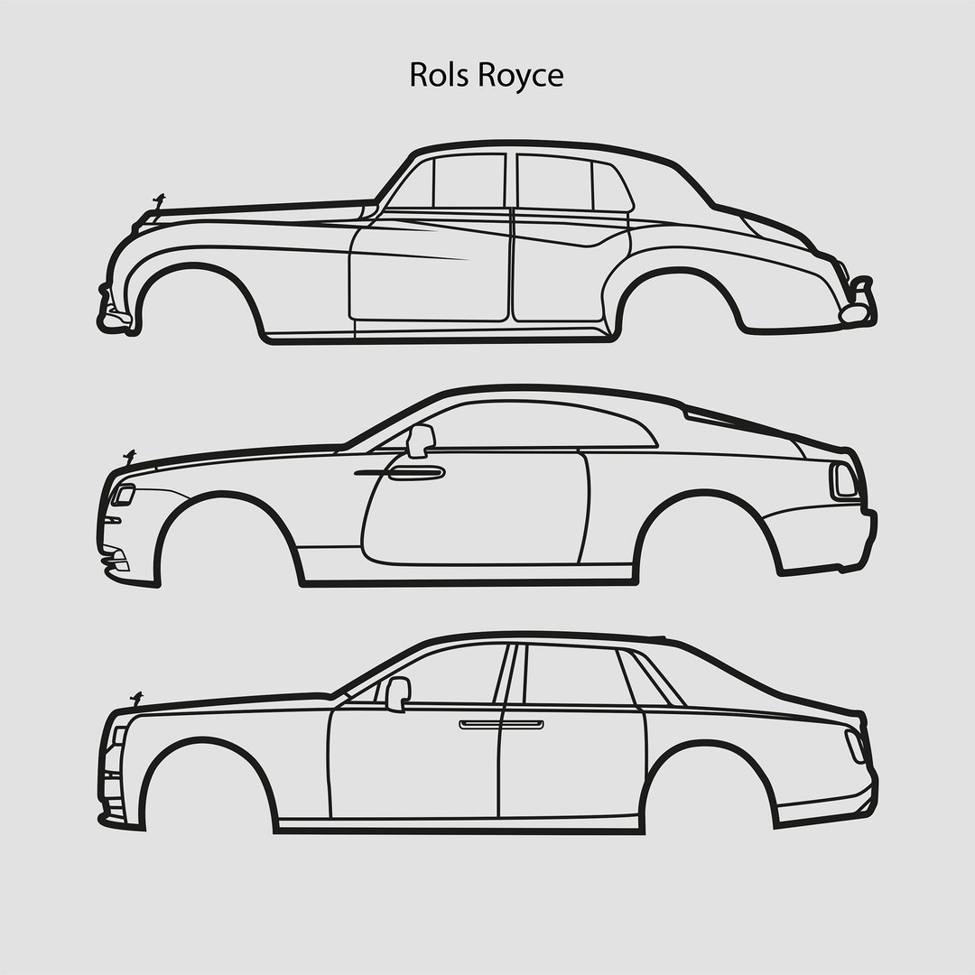 Car Dxf File, Dxf-ai-pdf, Car Vector Art, Car Laser Cut, Downloadable ...