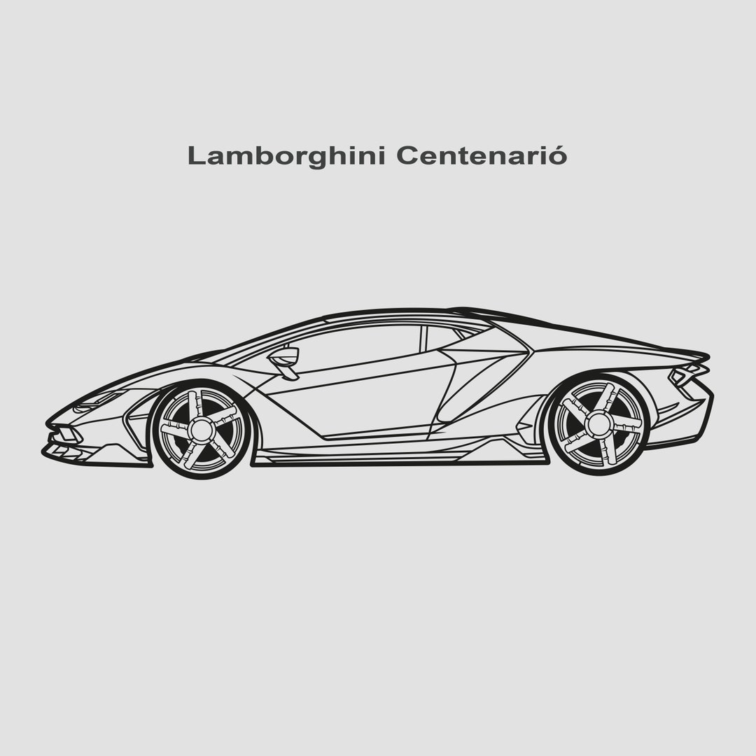 Car Dxf File, Dxf-dwg-ai-pdf, Supercar Dxf, Car Laser Cut, Car Dwg File, Downloadable Dxf, Dxf ...