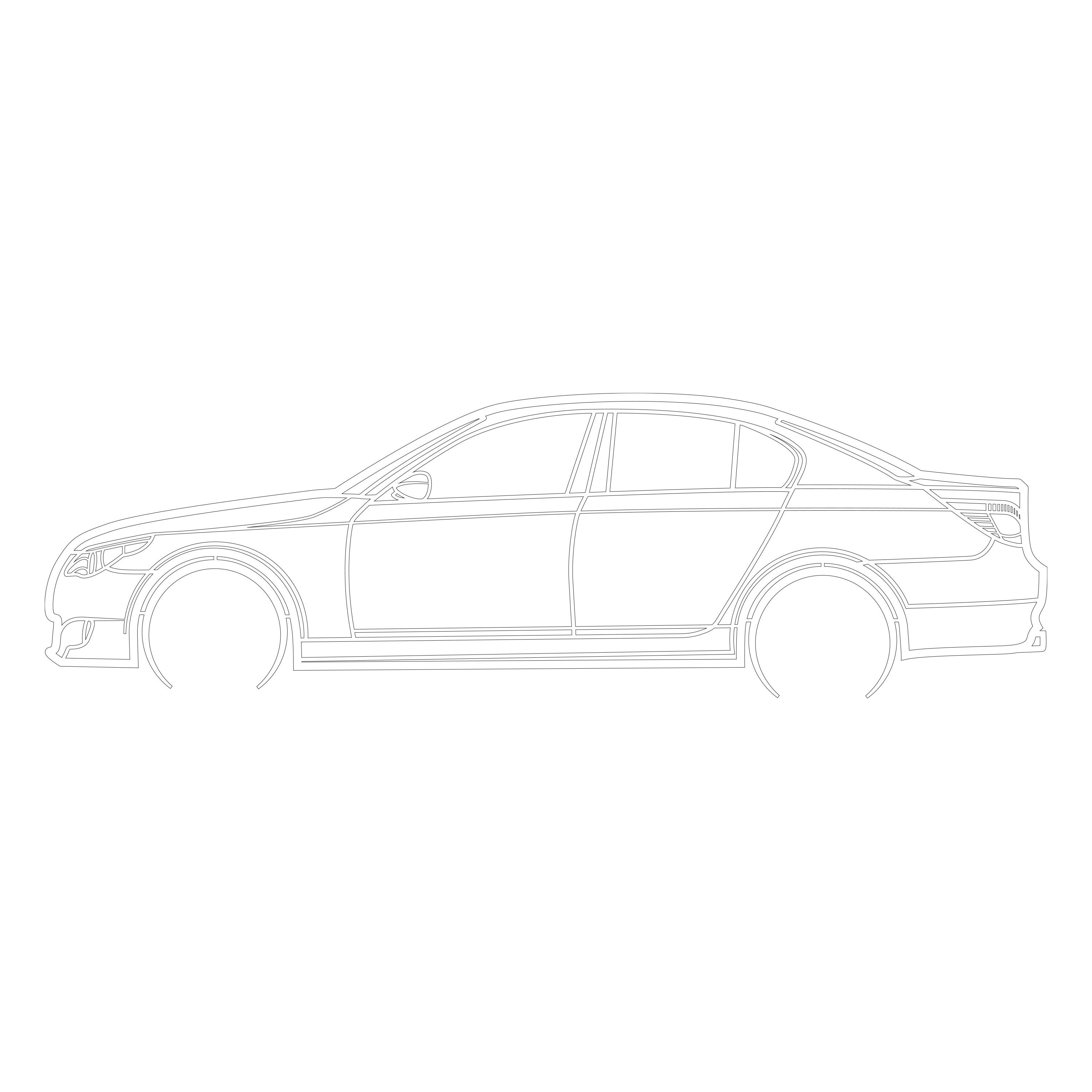 Car Dxf File, Dxf-ai-pdf, Car Vector Art, Car Laser Cut, Downloadable ...
