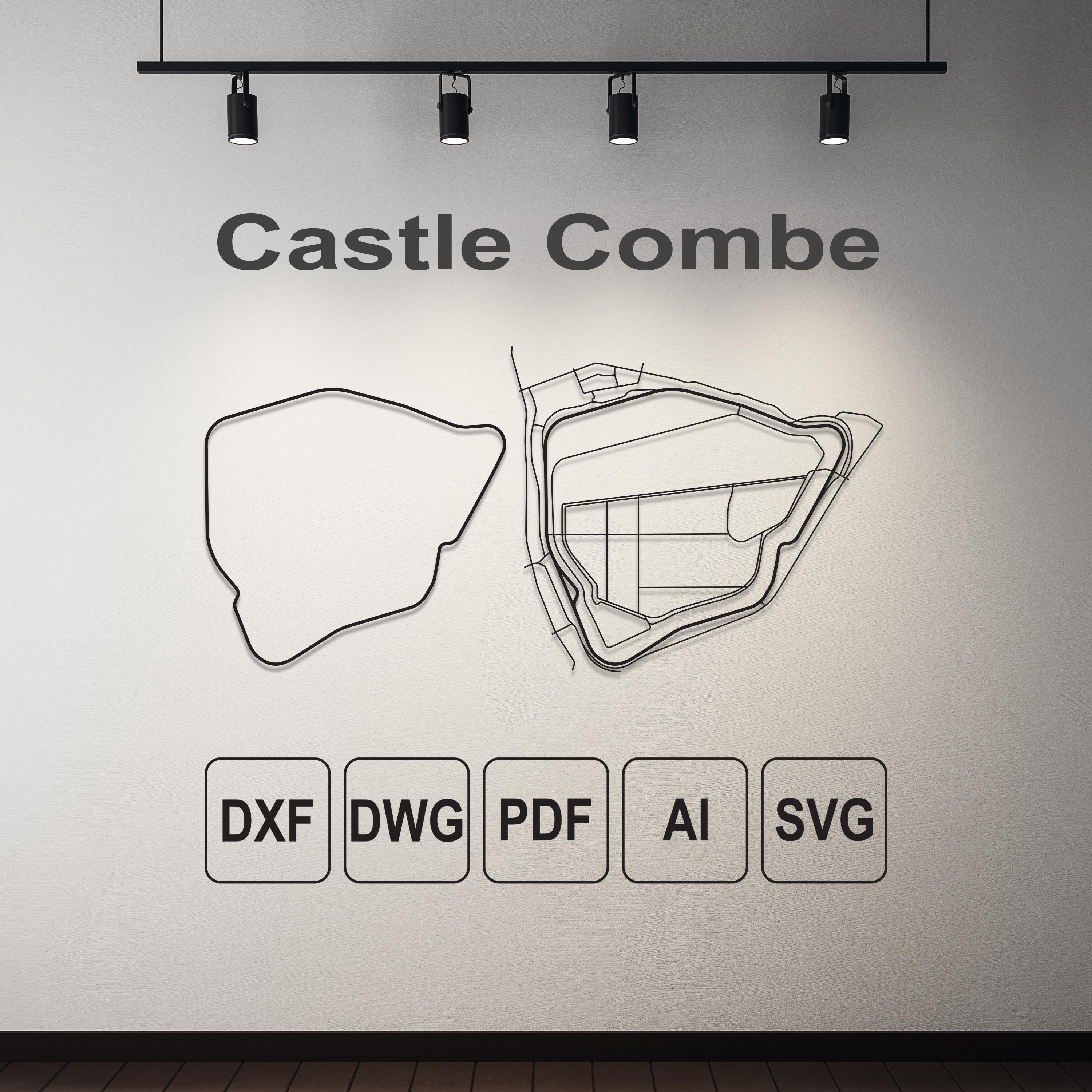 Castle Combe, Dwg-svg-dxf-ai-pdf, Downloadable Art,downloadable Dwg Map ...