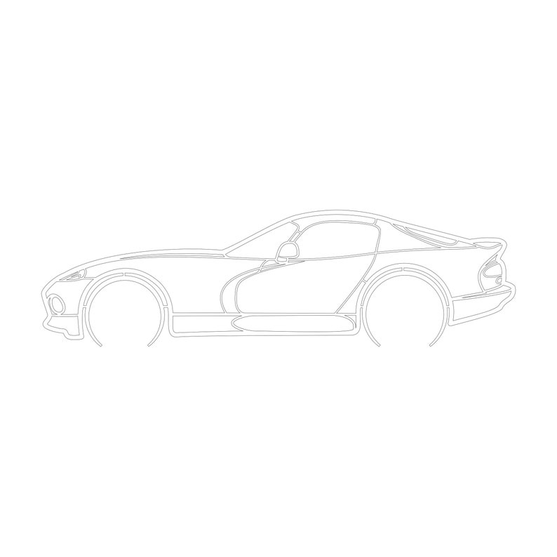 Car Dxf File Dxf-ai-pdf Supercar Dxf Car Laser Cut - Etsy