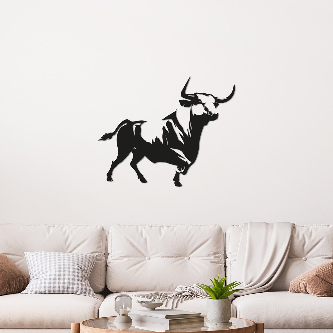 Bull Dxf File, Dxf-ai-pdf, Bull Vector Art, Bull Laser Cut ...
