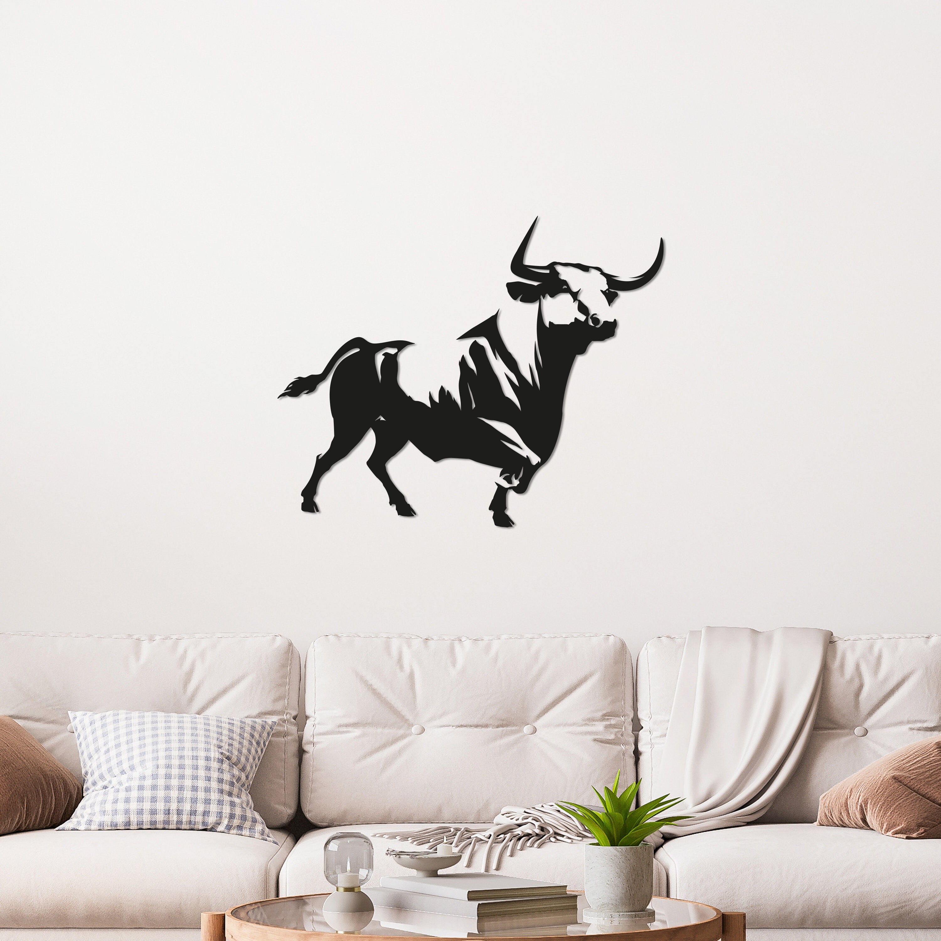 Bull Dxf File, Dxf-ai-pdf, Bull Vector Art, Bull Laser Cut ...