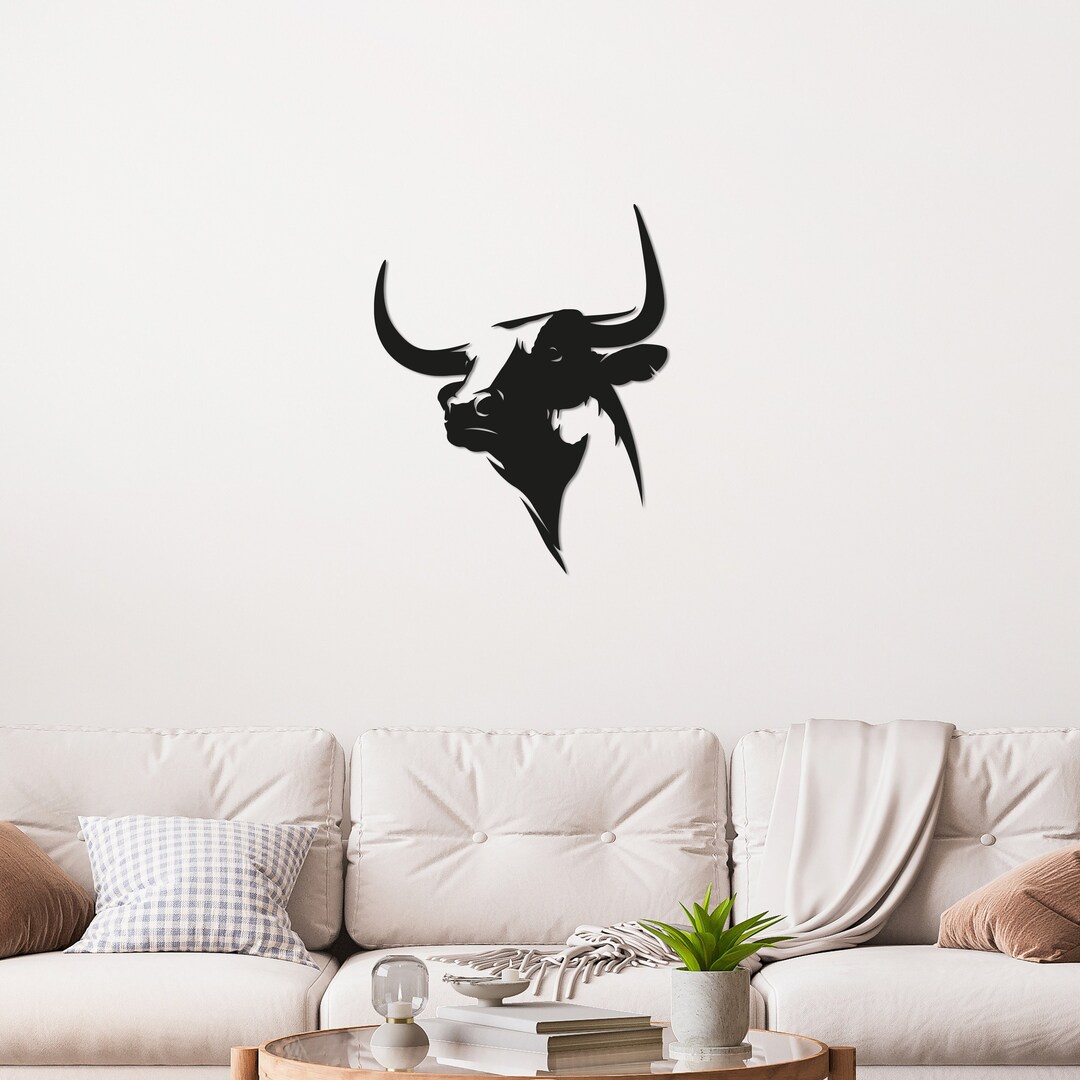 Bull Dxf File, Dxf-ai-pdf, Bull Vector Art, Bull Laser Cut ...