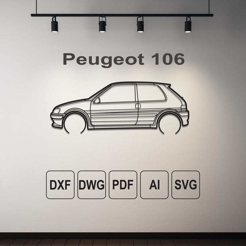 Car Dwg-svg-dxf-ai-pdf, Car Vector Art, Car Laser Cut, Downloadable Art ...