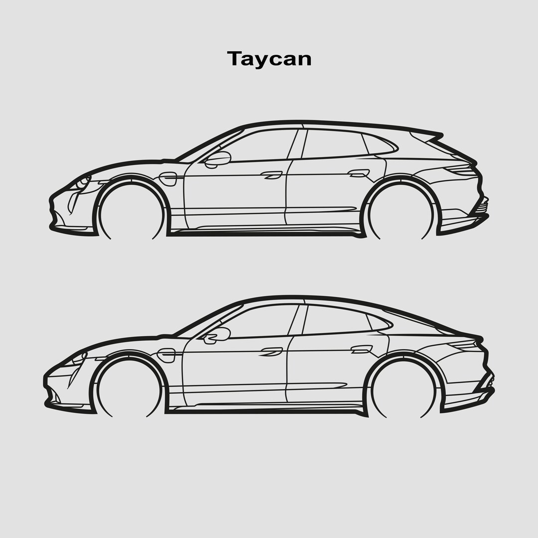 Car Dxf File, Dxf-ai-pdf, Car Vector Art, Car Laser Cut, Downloadable ...