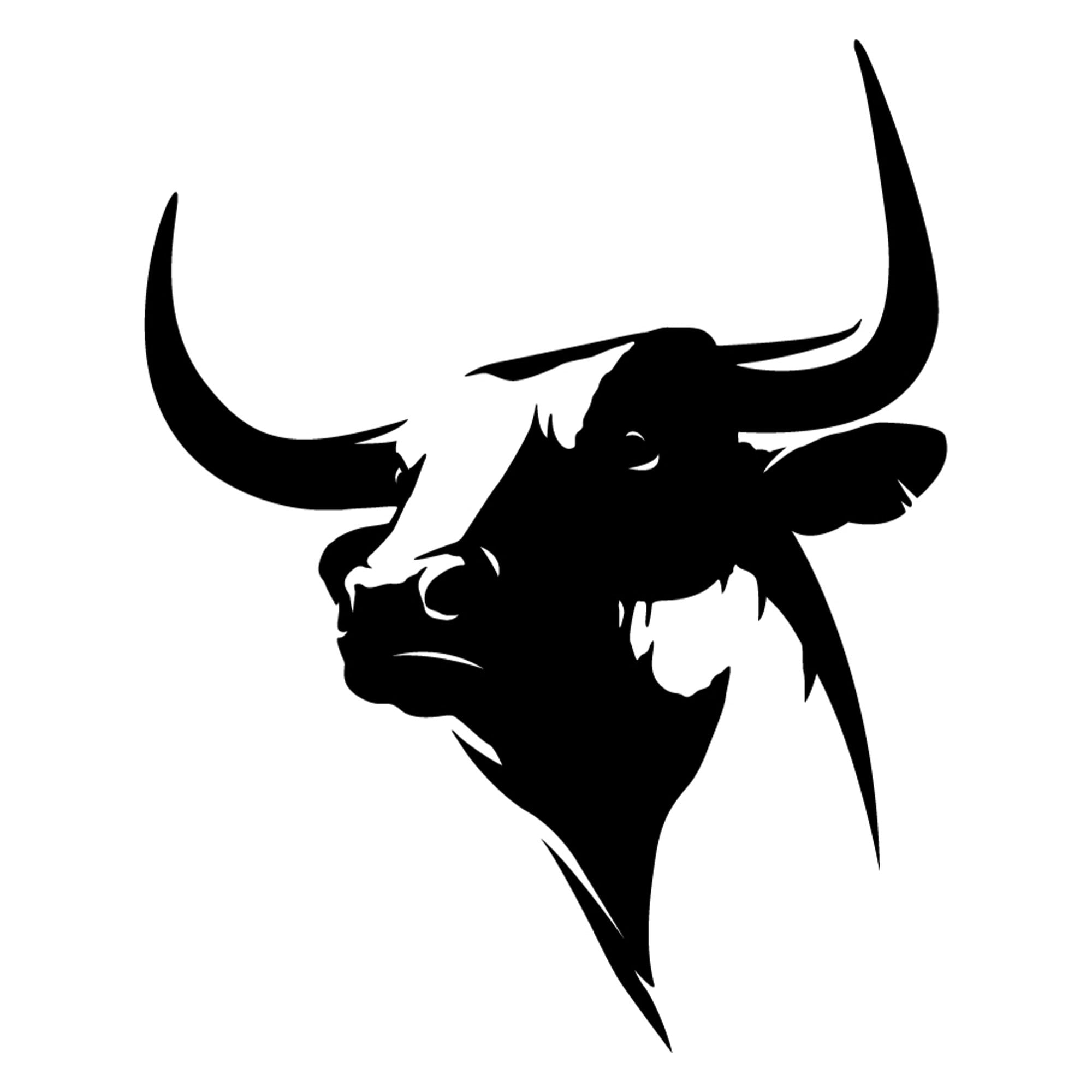 Bull Dxf File, Dxf-ai-pdf, Bull Vector Art, Bull Laser Cut ...