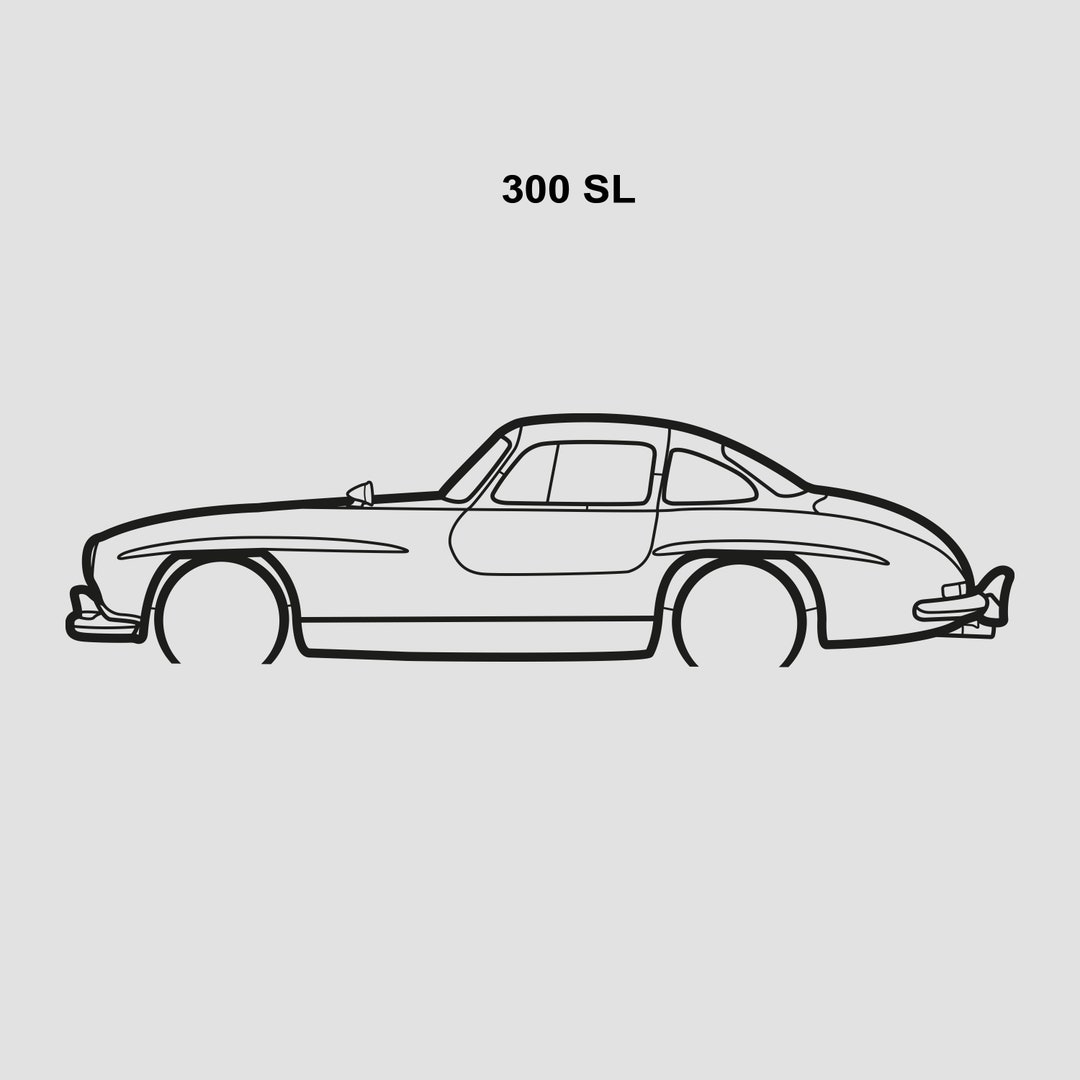 Car Dxf File, Dxf-ai-pdf, Car Vector Art, Car Laser Cut, Downloadable ...