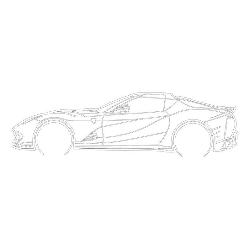 Car Dxf File, Dxf-dwg-ai-pdf, Supercar Dxf, Car Laser Cut, Car Dwg File ...