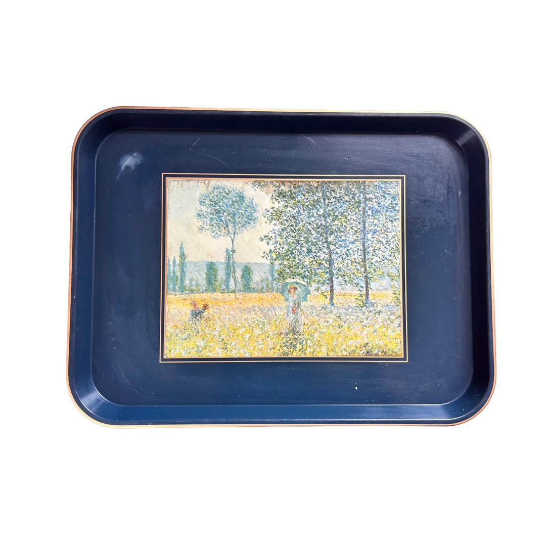 Vintage Lady Clare Rectangle Serving Tray French Impressionists Monet ...