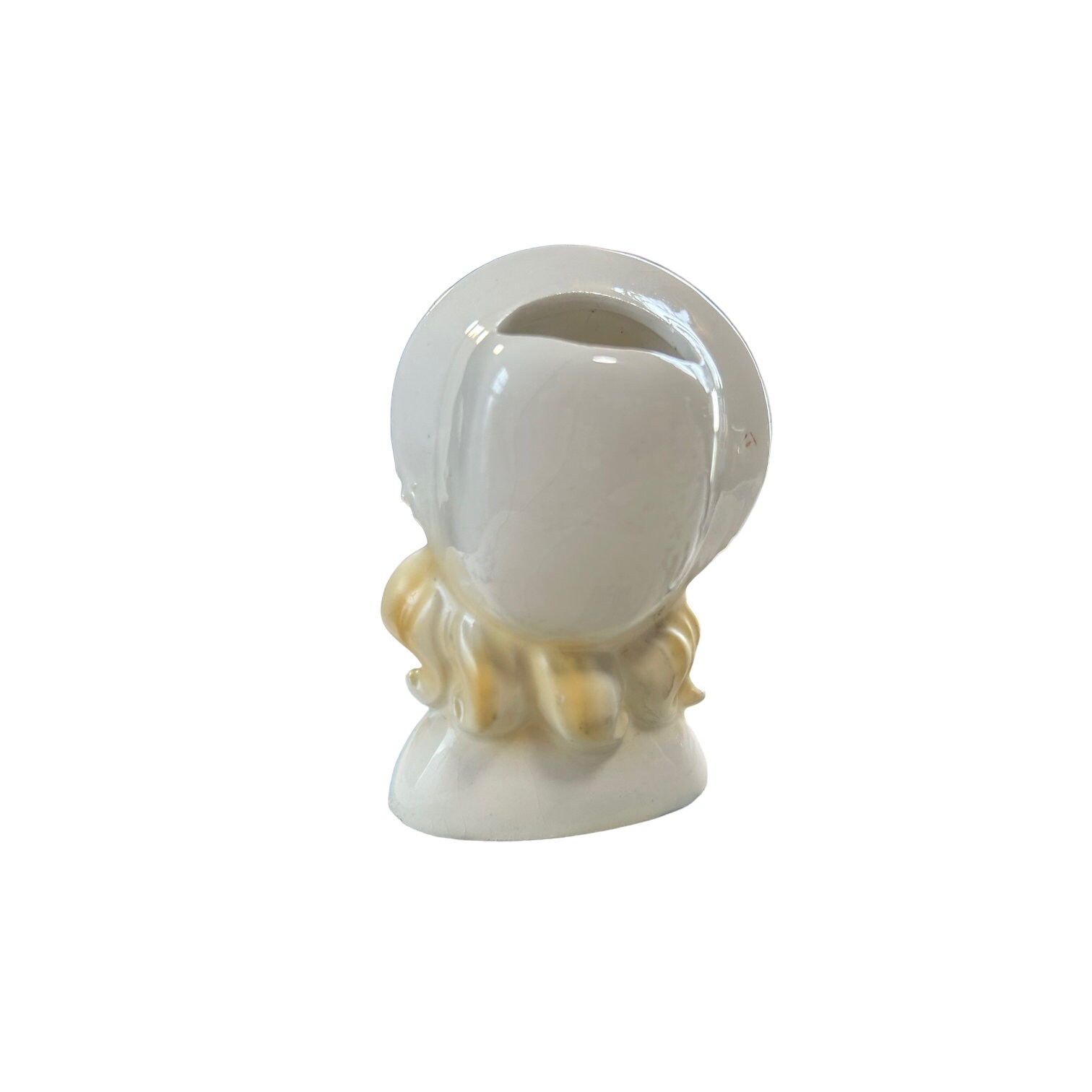 Vintage 1964 Inarco E-1274 Mini Lady Head Vase Christmas Poinsettia 3.5 ...