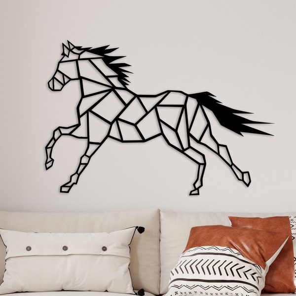 Geometric Horse Art - Etsy