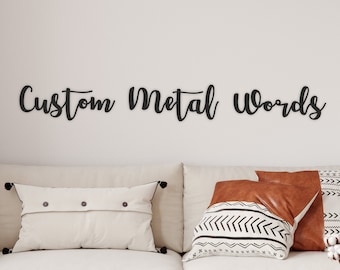 Custom Metal Words - Etsy