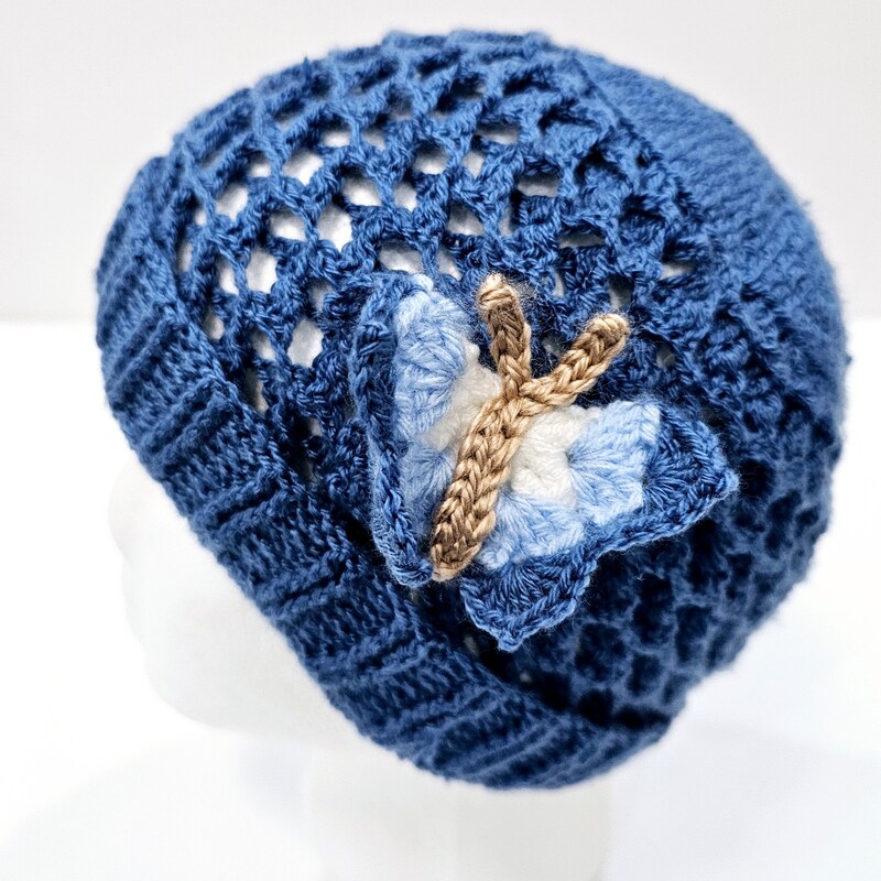 Hat With Butterflies - Etsy