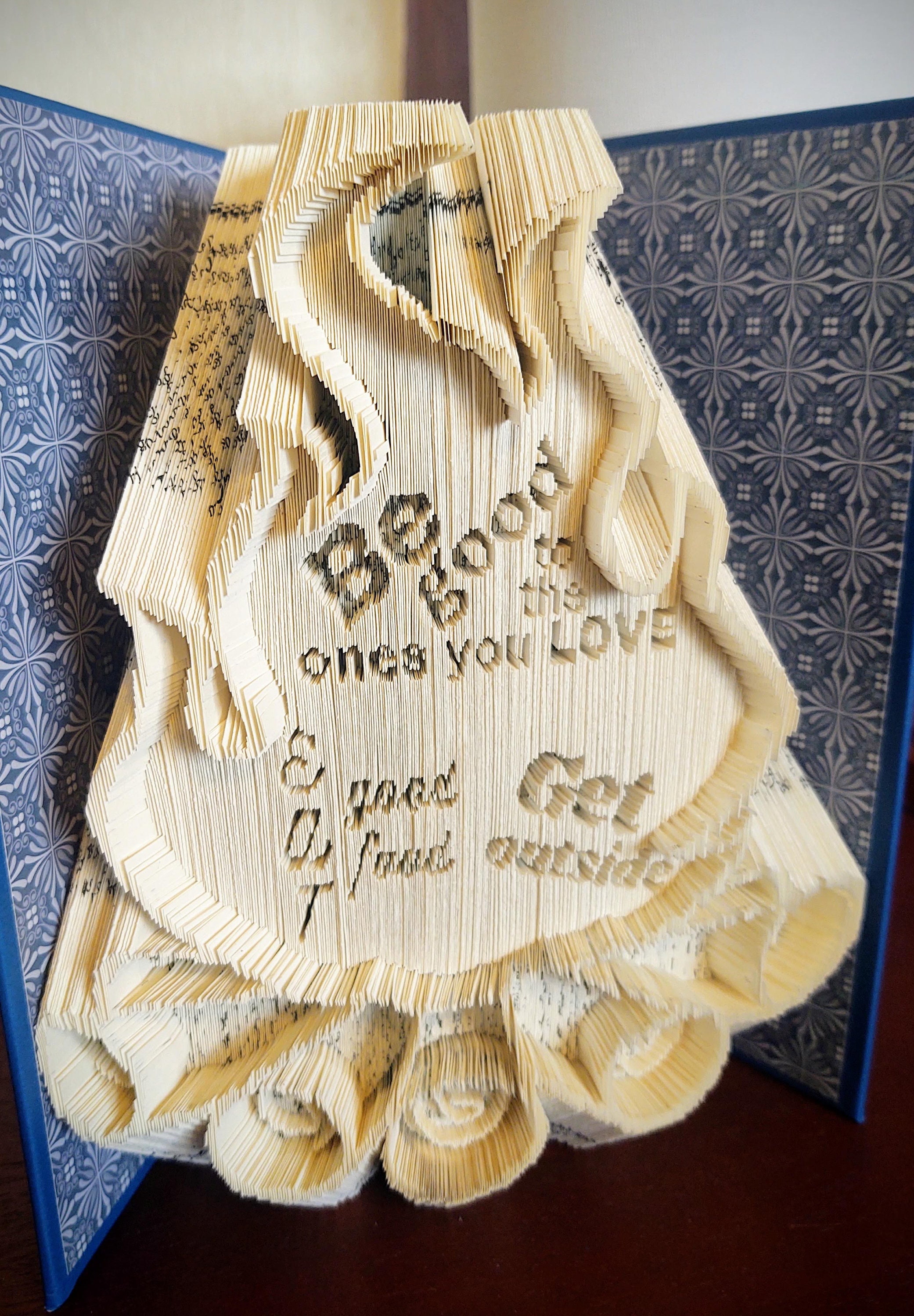 Book Folding Pattern (cut and Fold): Be Good to the Ones You Love... - Etsy