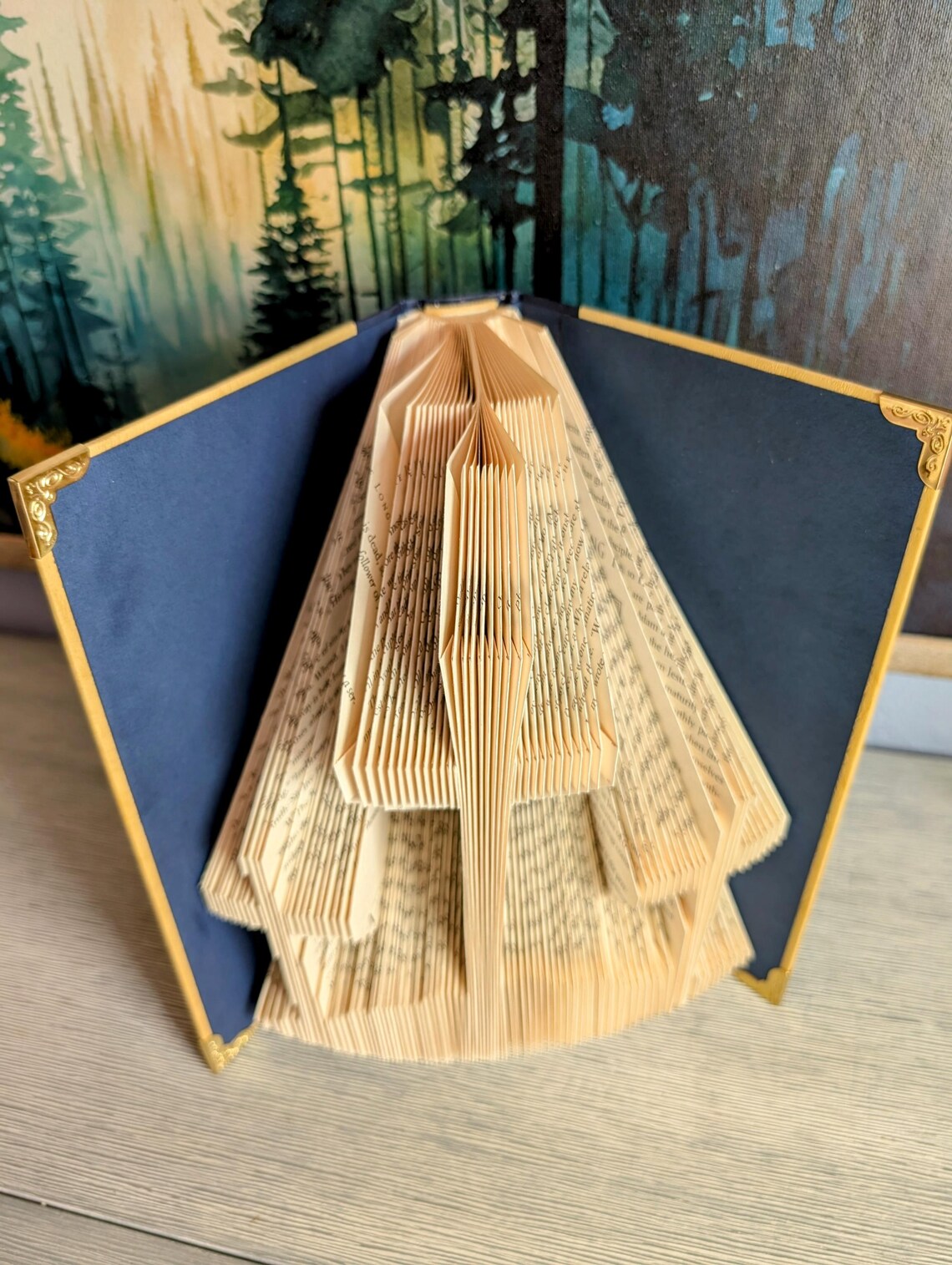 Book Folding Pattern (mark and Fold): Three Crosses on Hill - Etsy
