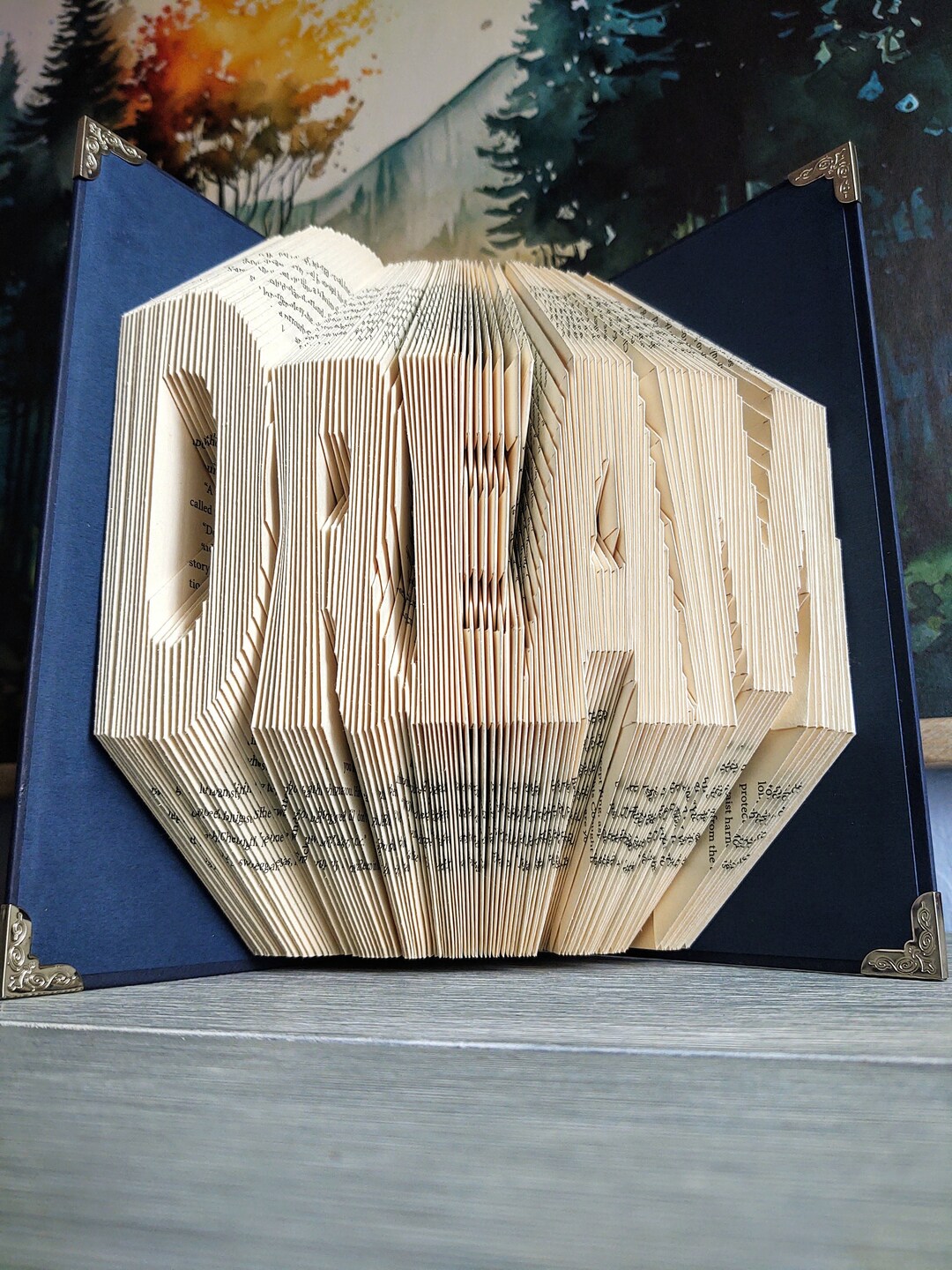 Folded Book Décor DREAM - Etsy