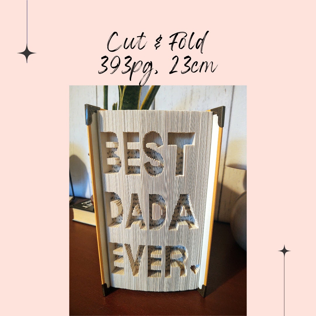 Pattern_cut and Fold Book Art_best Dada Ever - Etsy