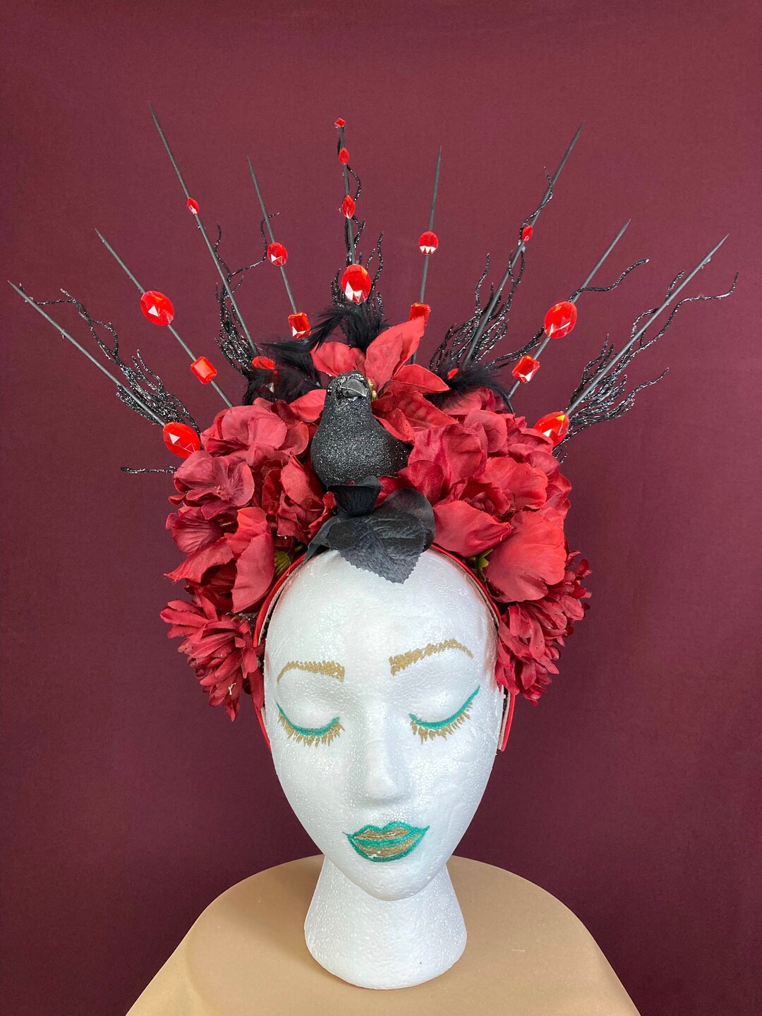 Raven Queen Headpiece - Etsy