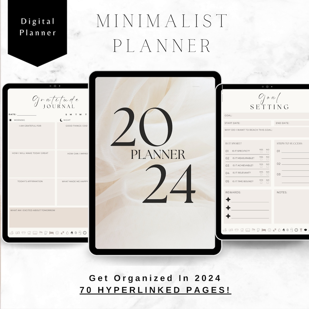 Digital Planner, Dated Digital Planner, Hyperlinked, Goodnotes Planner ...