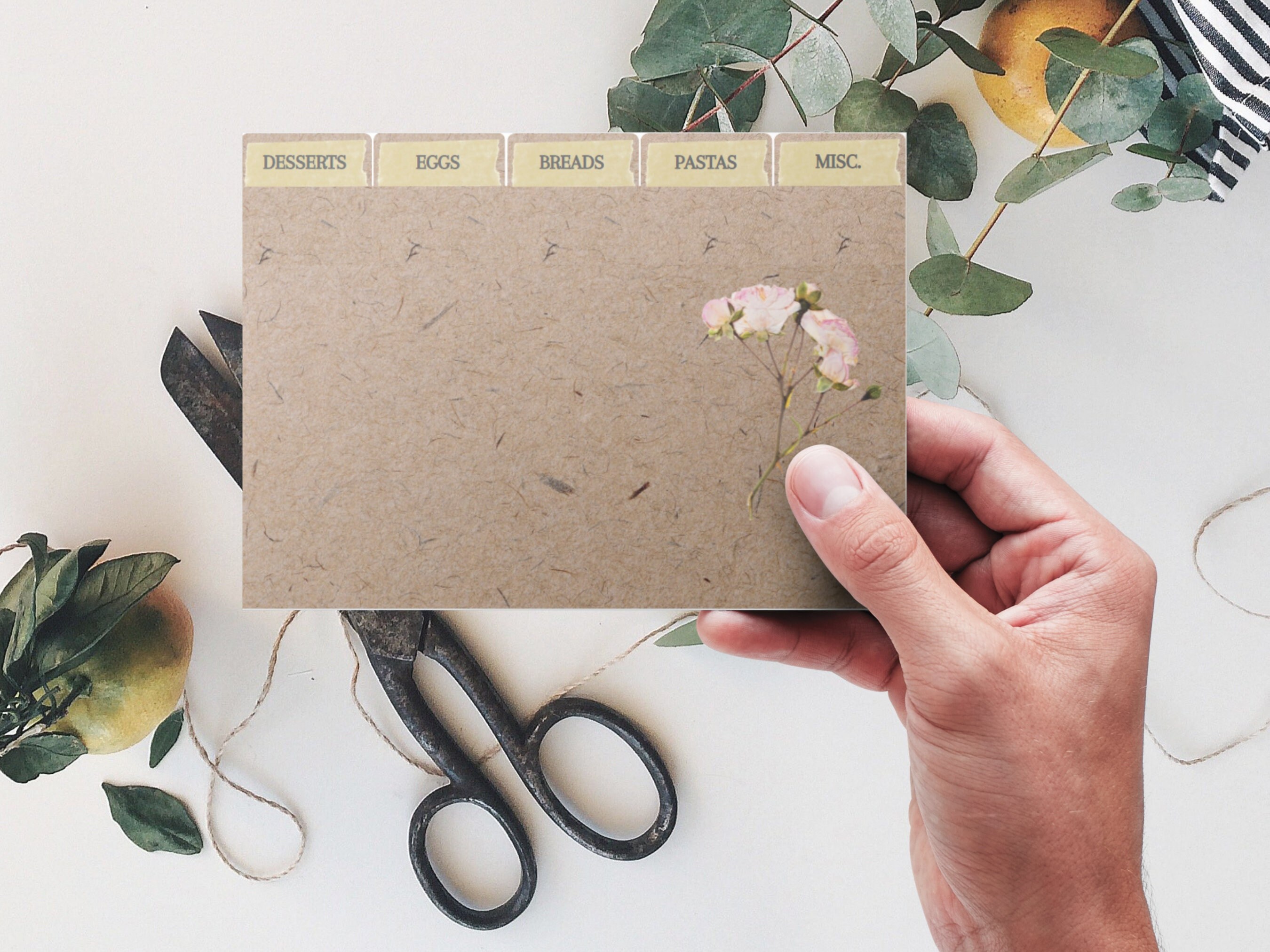 Printable Wildflower Recipe Card Dividers 3 Canva Template - Etsy