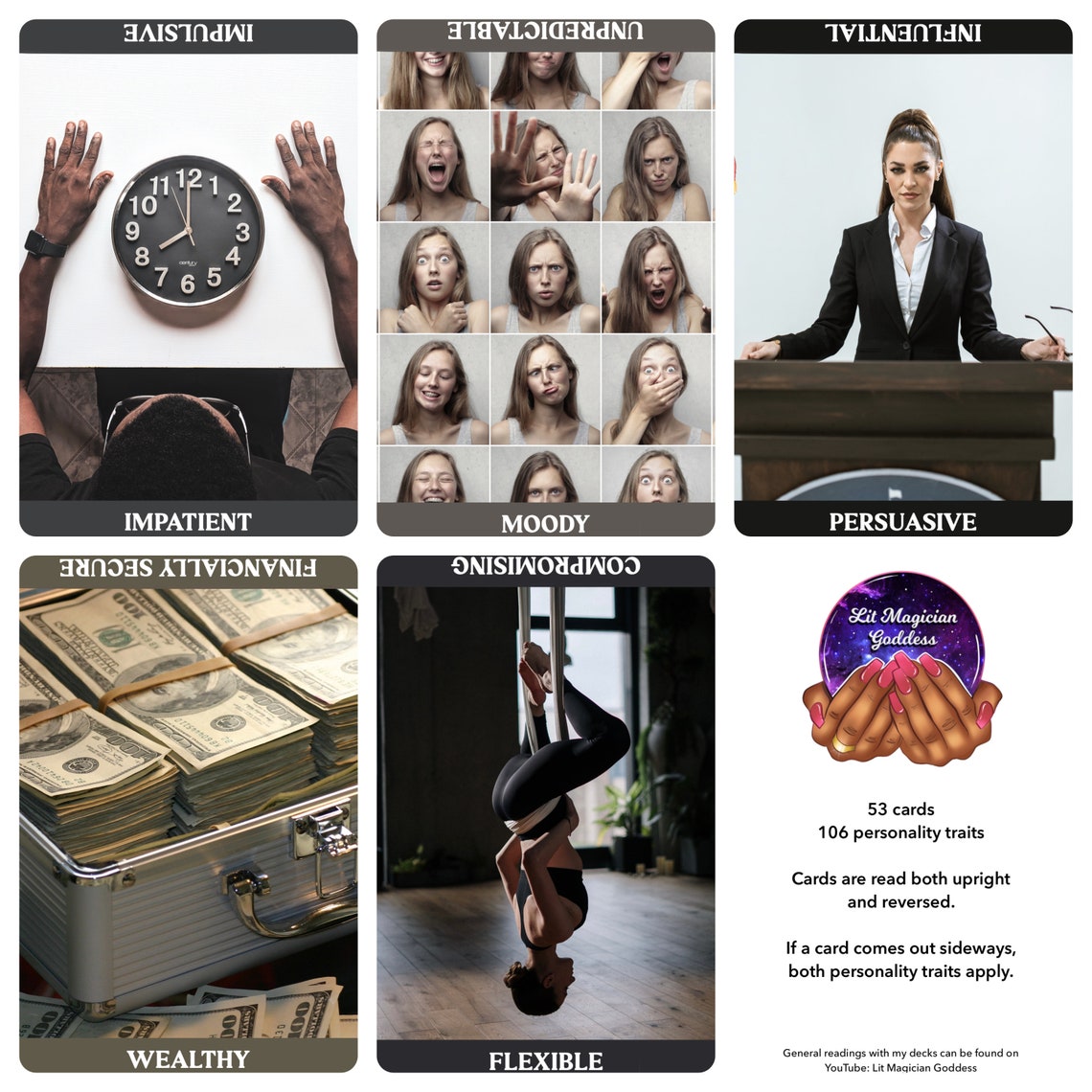 Who Are You Personality Traits Oracle Deck 106 Traits - Etsy