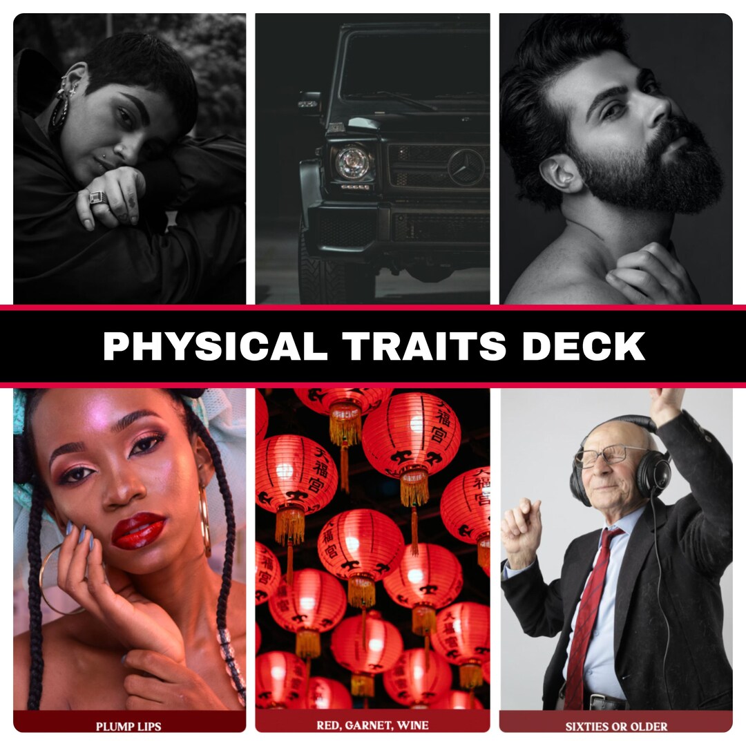 Guess Who Physical Traits Oracle Deck (76 Cards) - Etsy