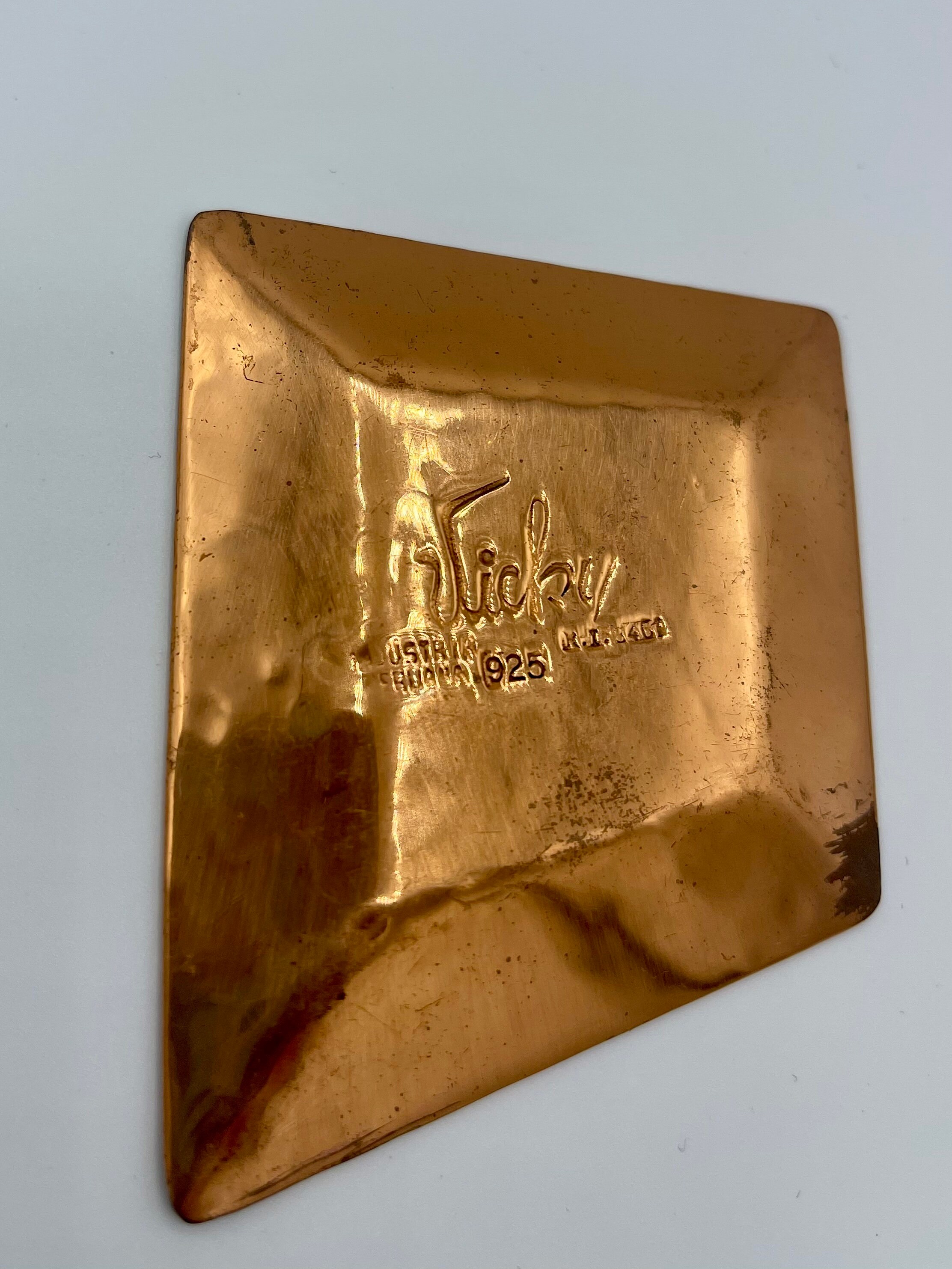 Vintage Inca Tray Set Handwrought by Vicky Peru 925 Sterling Silver and ...