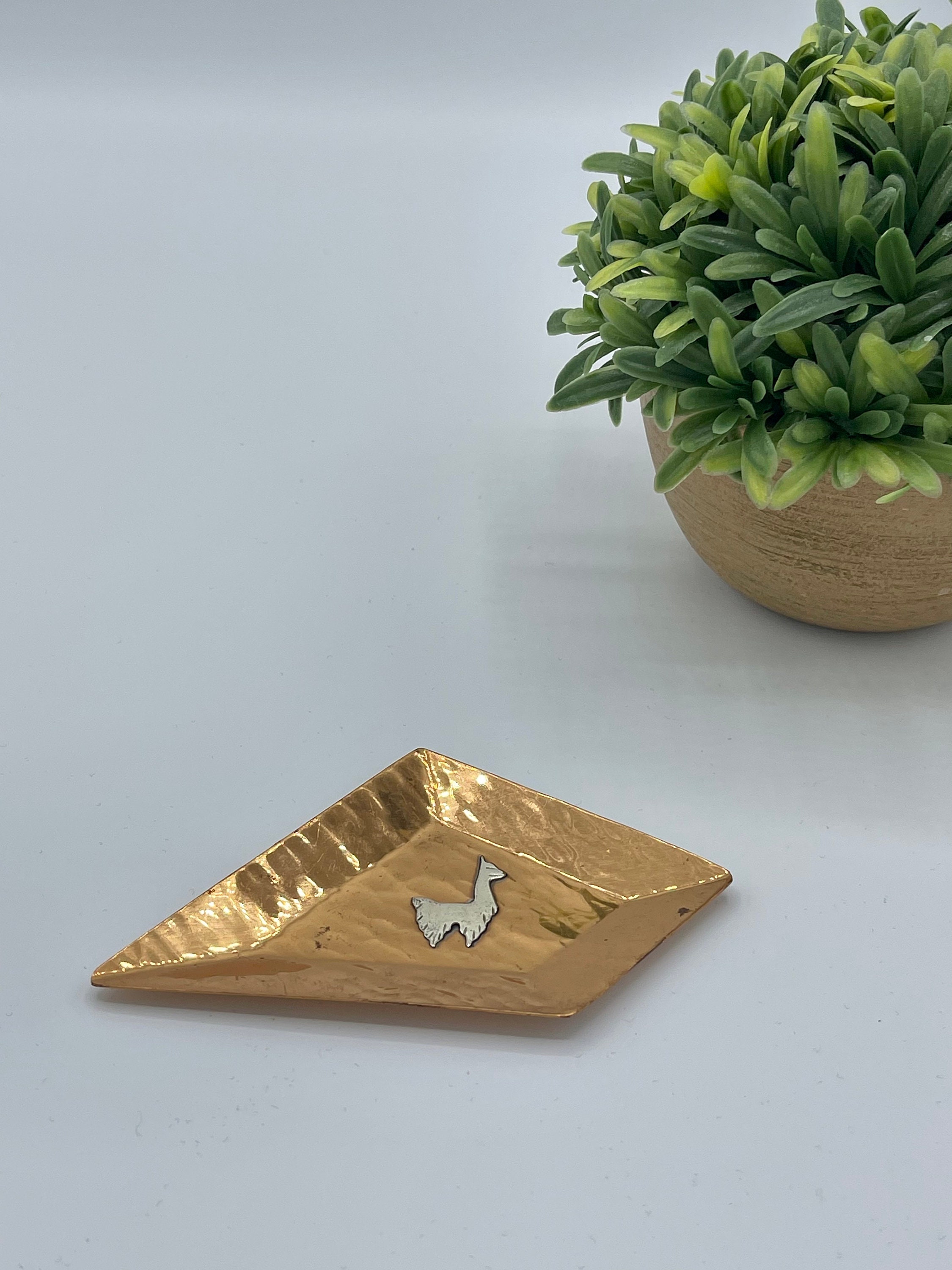 Vintage Inca Tray Set Handwrought by Vicky Peru 925 Sterling Silver and ...